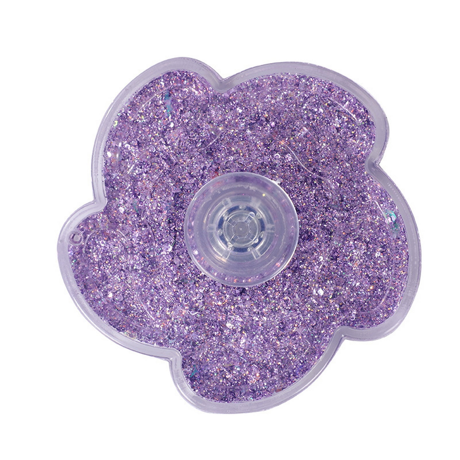 BAELLERT Flower Spinning Top Fidget Toy Glitter Quicksand Filled Stress ...