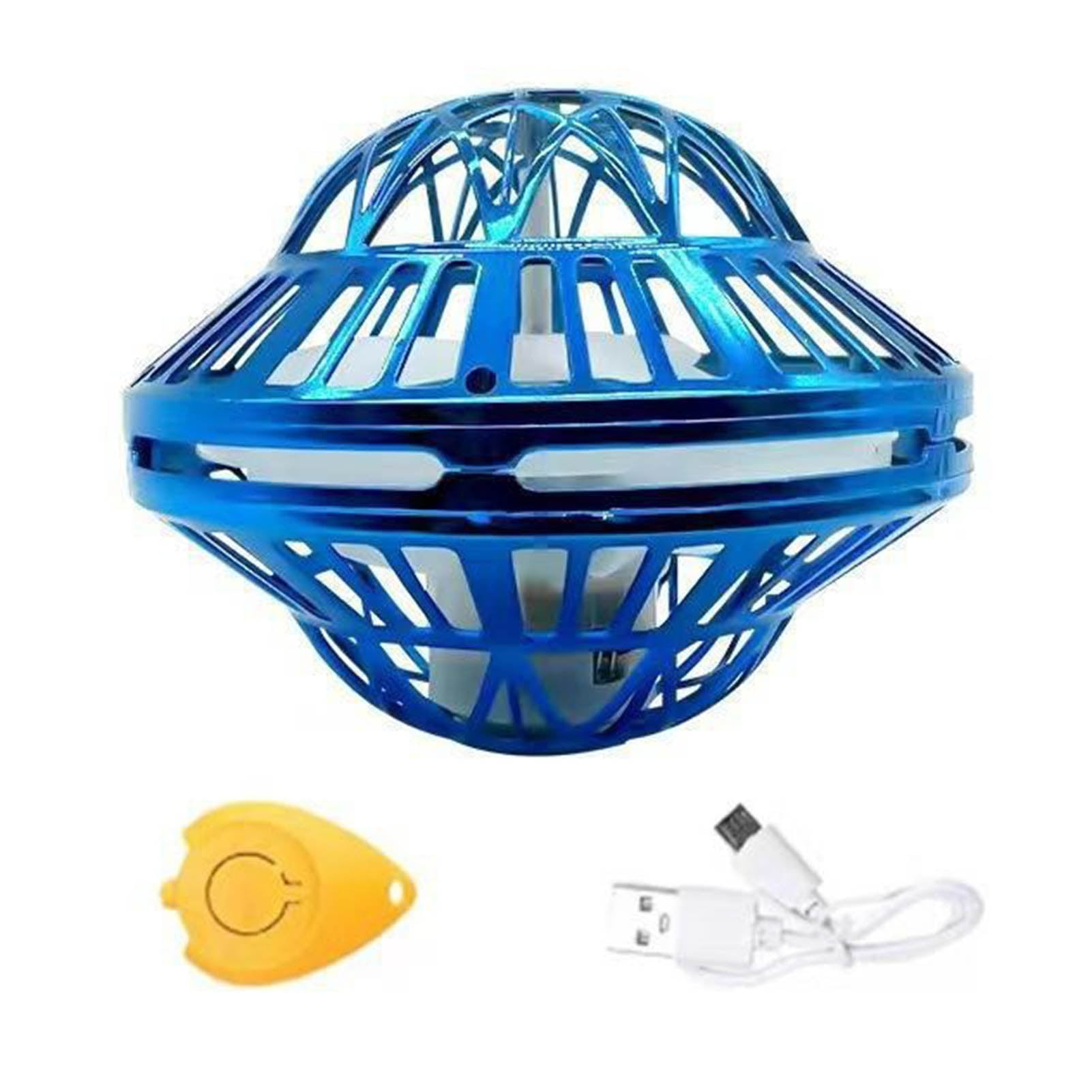 BAELLERT Flying Orb Ball Toy with Colorful Light 360-degree Rotating ...