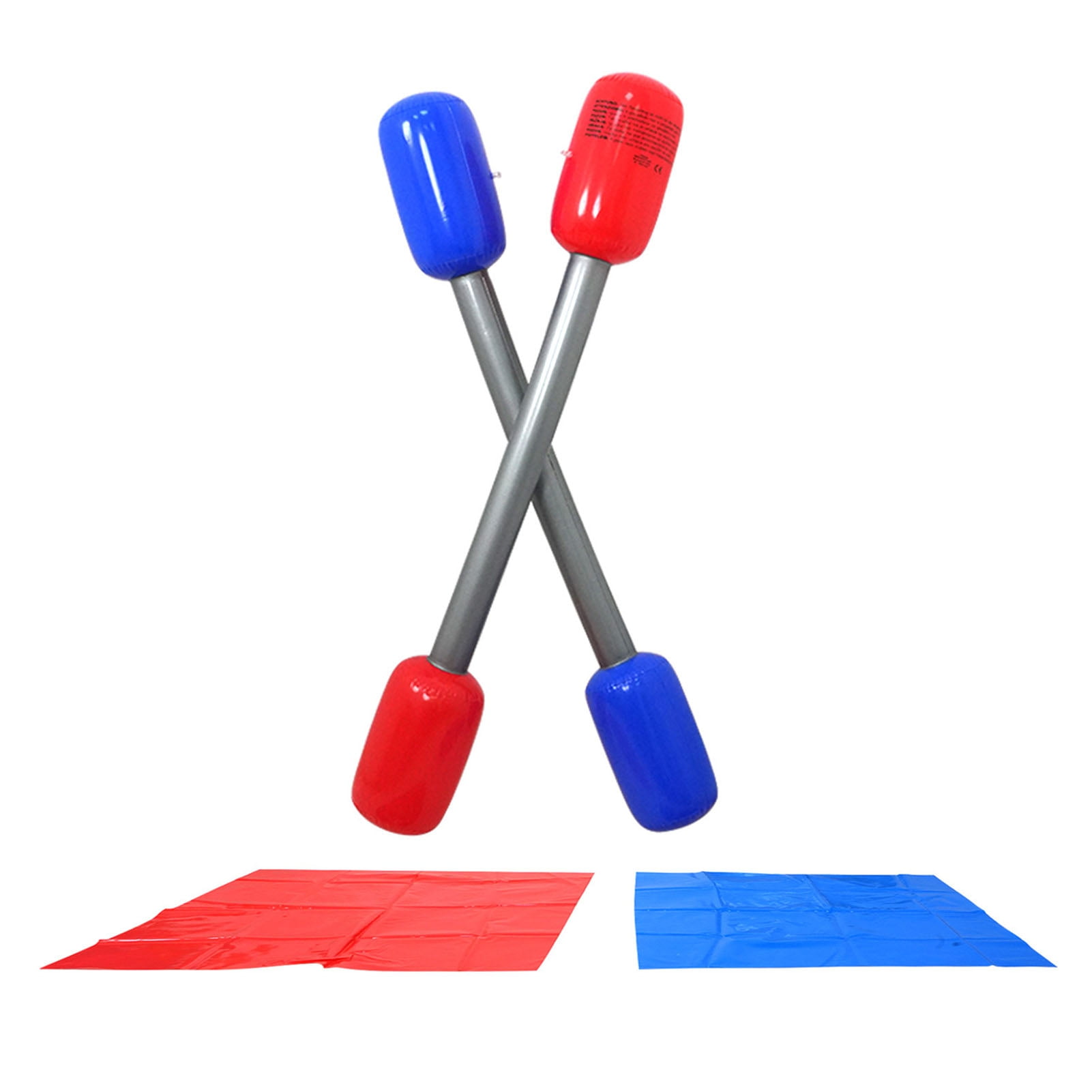 BAELLERT Inflatable Gladiator Game Set Inflatable Battle 2 Sticks & 2 ...