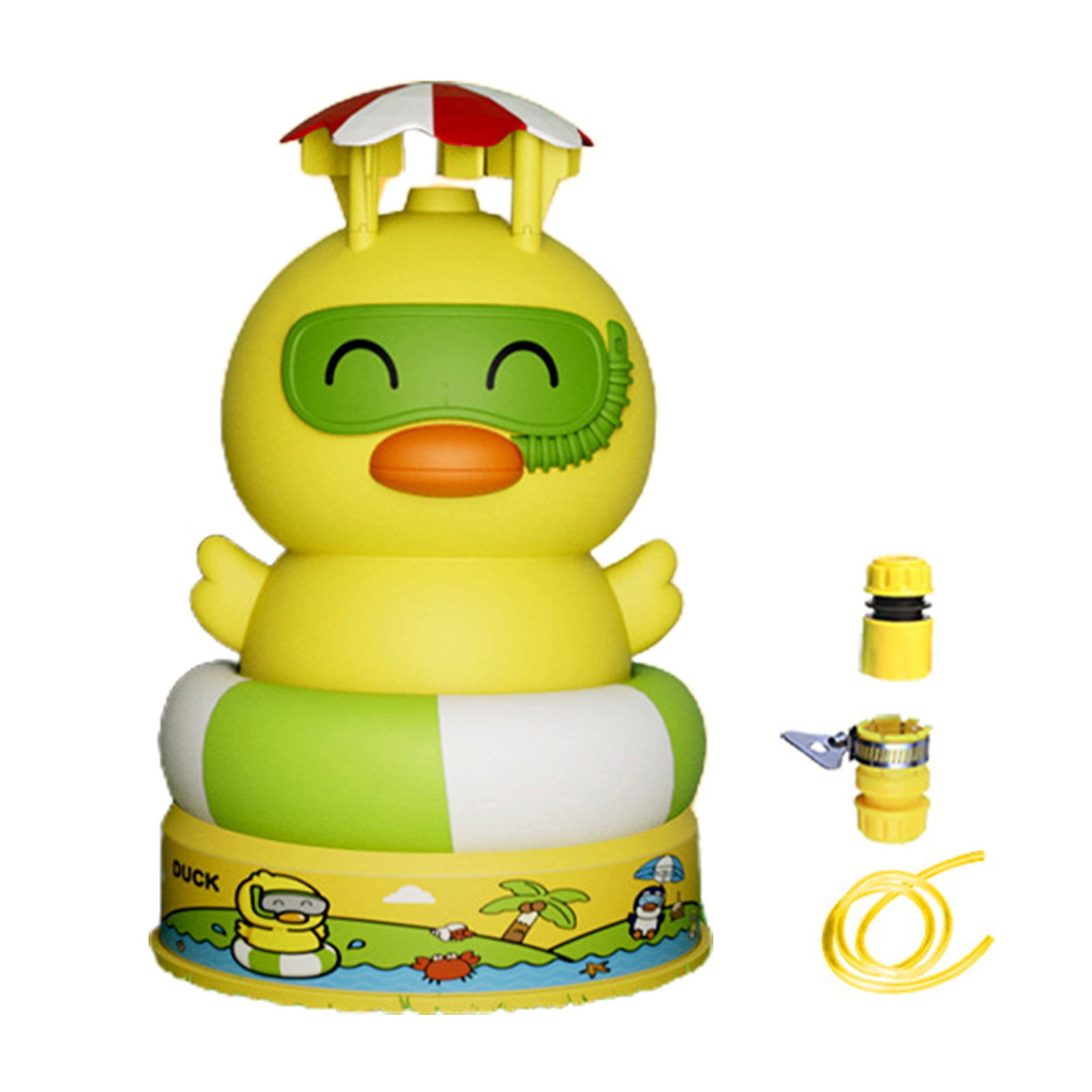 BAELLERT Kids Animal Rocket Sprinkler 360 Degrees Rotation Summer Duck ...