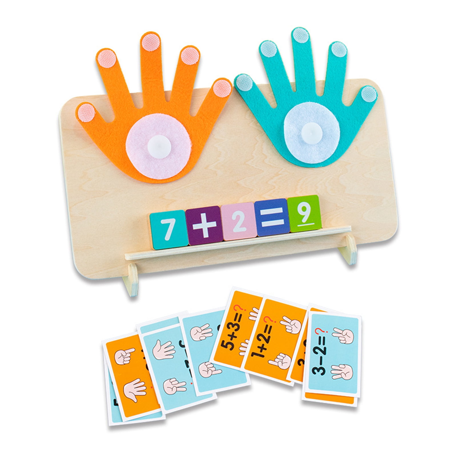 BAELLERT Kids Counting Toy with Bendable Hand Wooden Number Block Kids ...