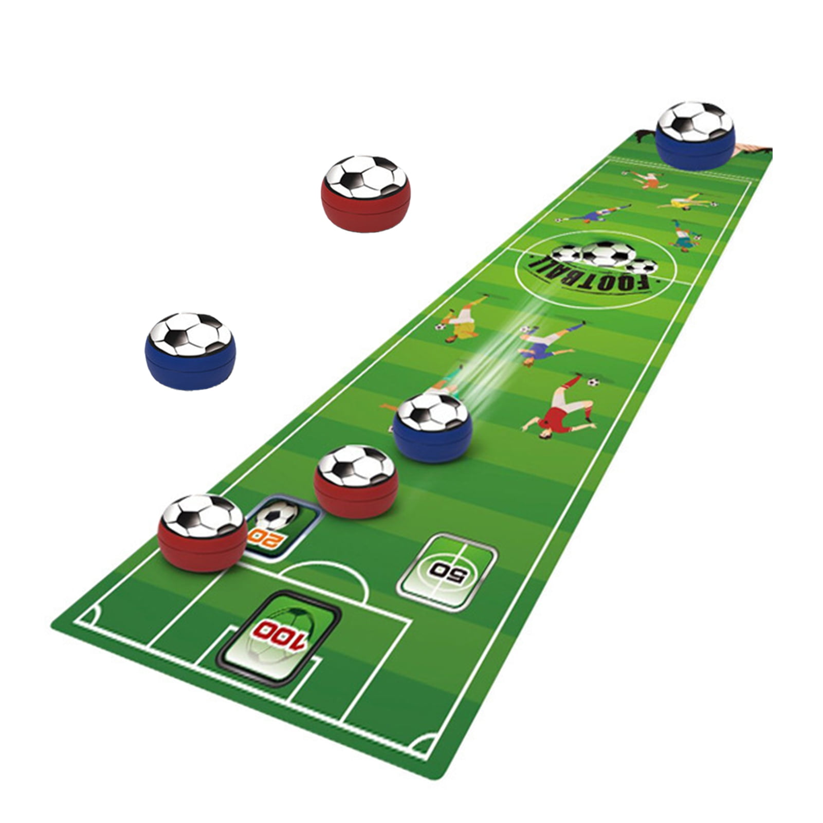 BAELLERT Kids Educational Curling Board Game with Foldable Mat Bowling ...