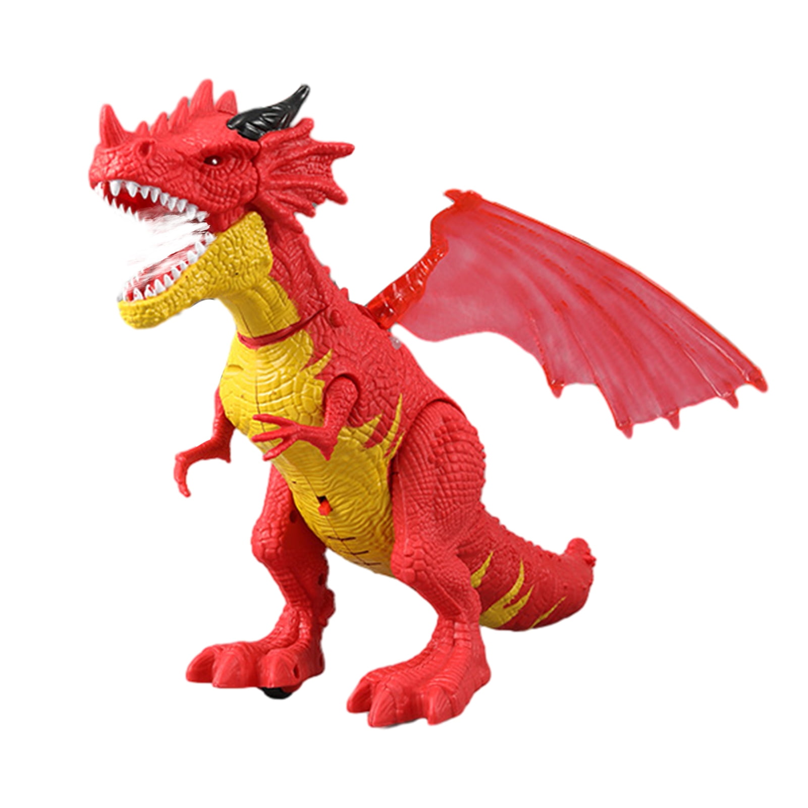 BAELLERT Kids Electric Flying Dragon Toy Light-Up Eyes Roaring Spraying ...
