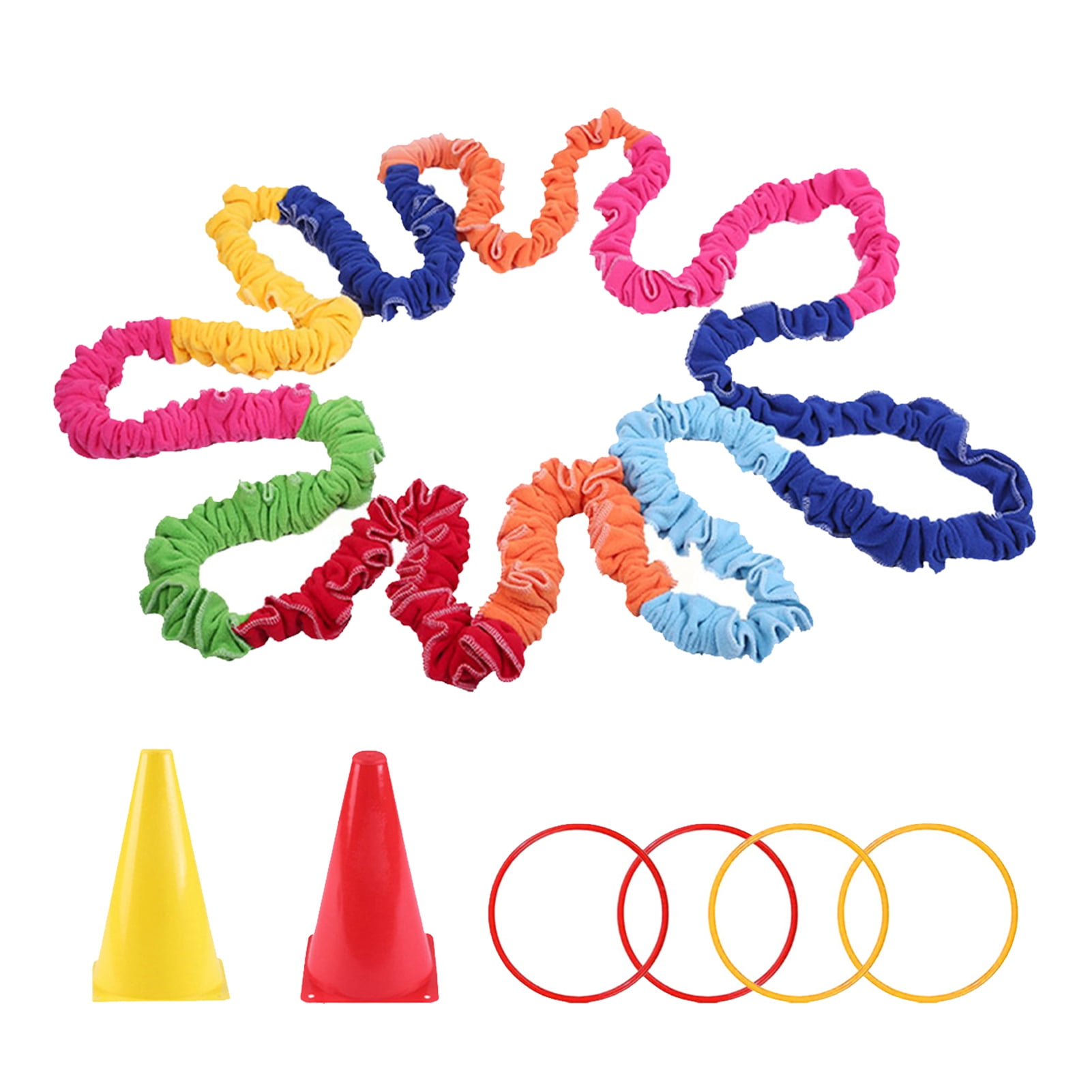 BAELLERT Kids Outdoor Toys Elastic Rope Throwing Ring Game 2-4 Players ...