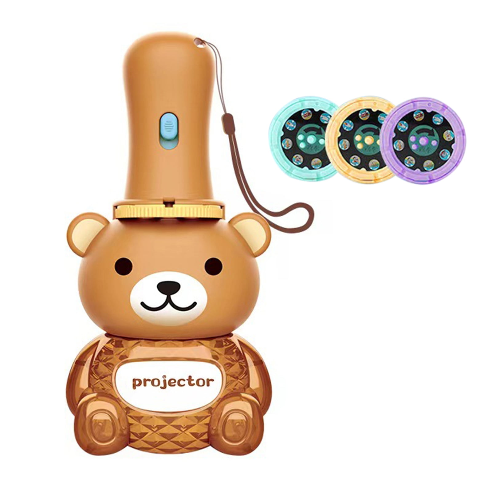 BAELLERT Kids Projection Flashlight Toy with 24 Patterns Bear Shape ...
