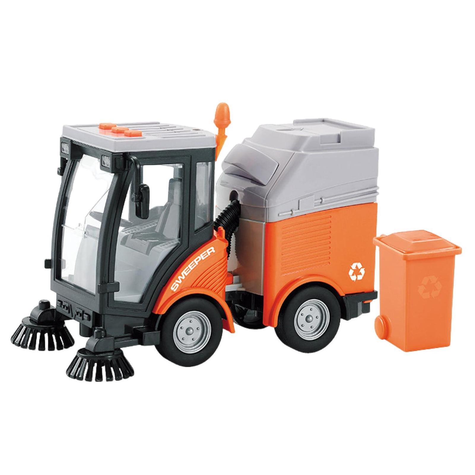 BAELLERT Kids Sanitation Truck Toy with Music Light Inertial Drive1/16 ...