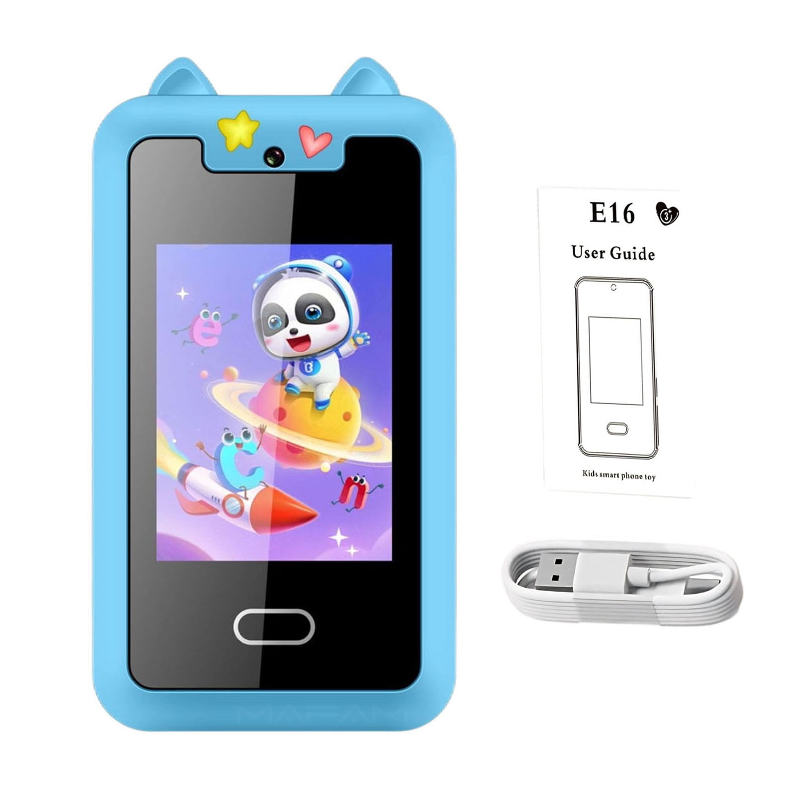 BAELLERT Kids Smart Phone Toy with Dual Cameras Touchscreen Music ...