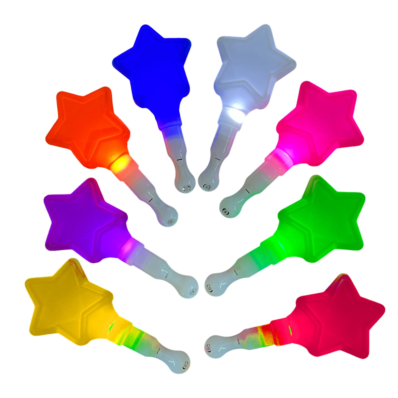 BAELLERT LED Glow Stick Light Up Wand Stick with 3 Light Modes Star or ...