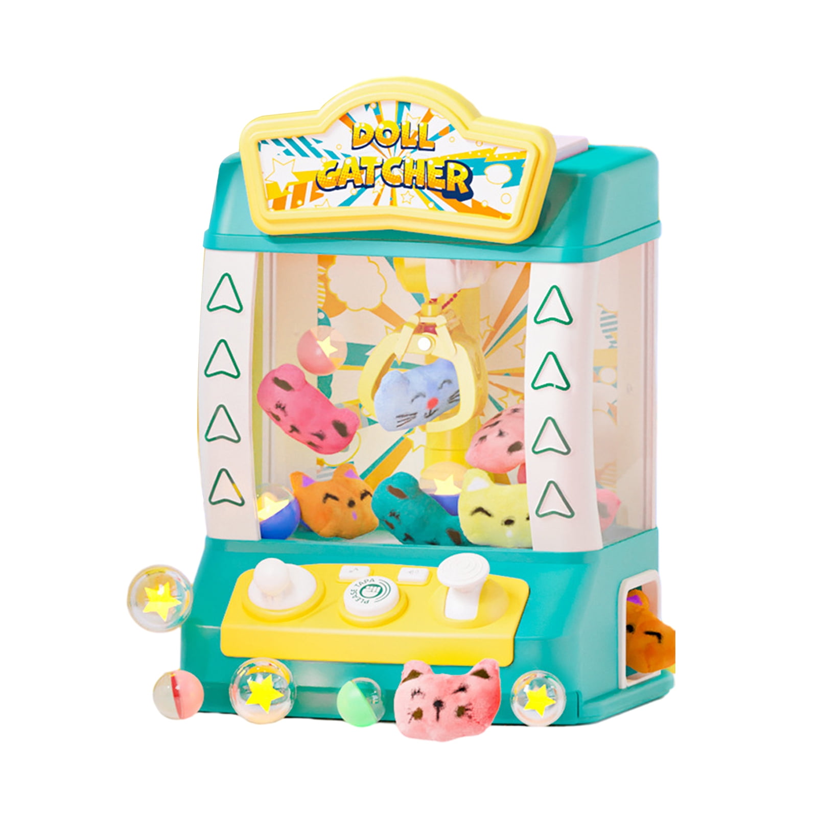 BAELLERT Mini Claw Machine with Music Lights Rechargeable Easy to Use ...