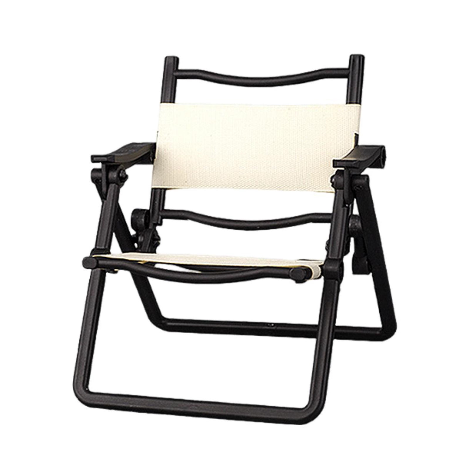 BAELLERT Mini Doll Chair 1:6 Scale Miniature Folding Chair for ...