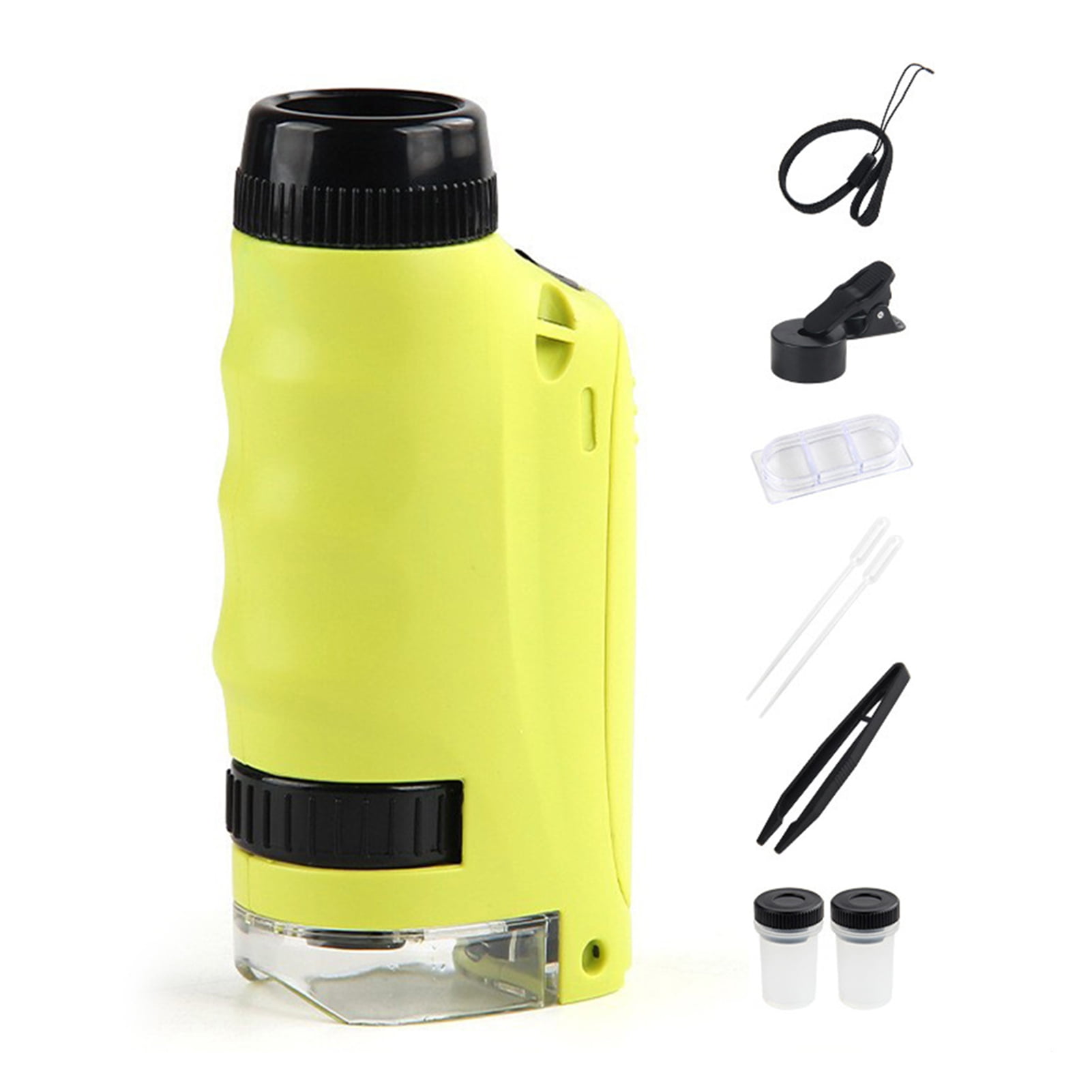 BAELLERT Mini Kids Microscope with LED 50-250X Zoom Magnification Clear ...