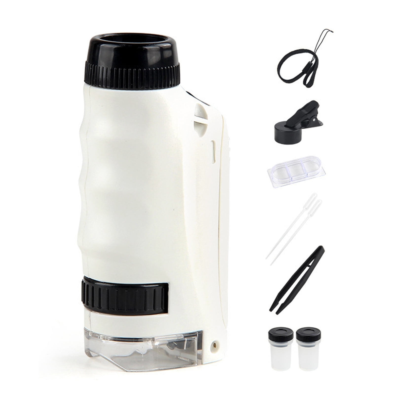 BAELLERT Mini Kids Microscope with LED 50-250X Zoom Magnification Clear ...