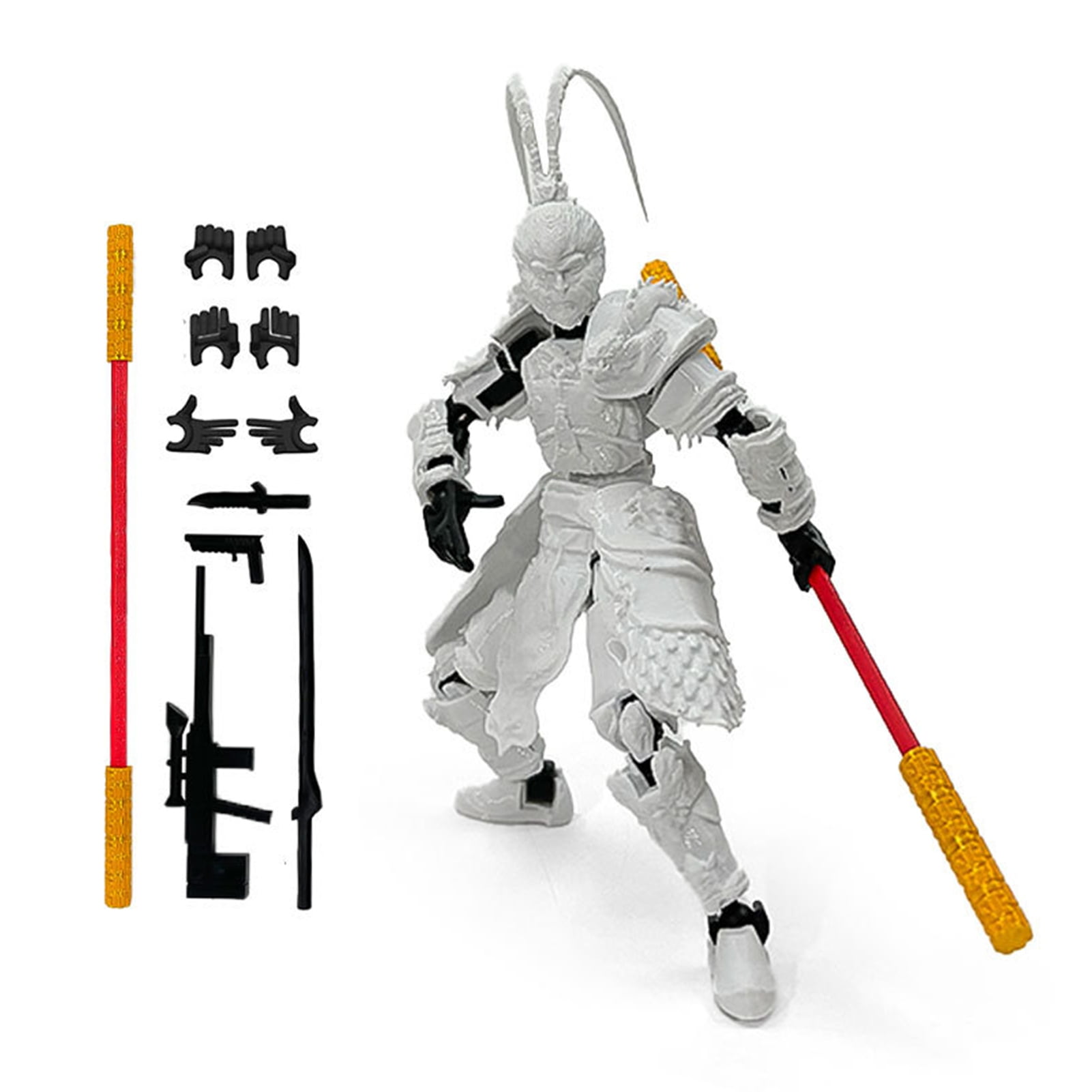 BAELLERT Monkey King Action Figure 3D Printed Movable Joints Monkey ...