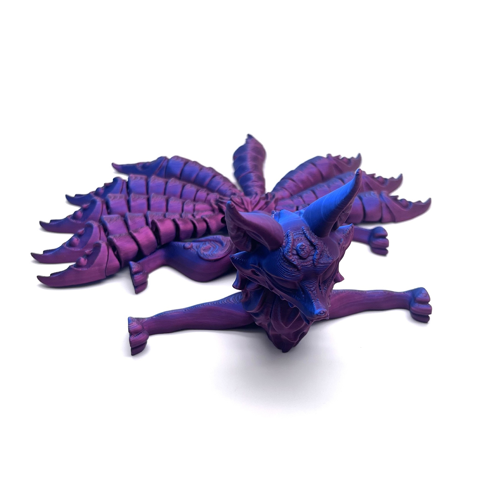 BAELLERT Nine-tailed Fox Action Figure Multi-jointed Movable 3D Printed ...
