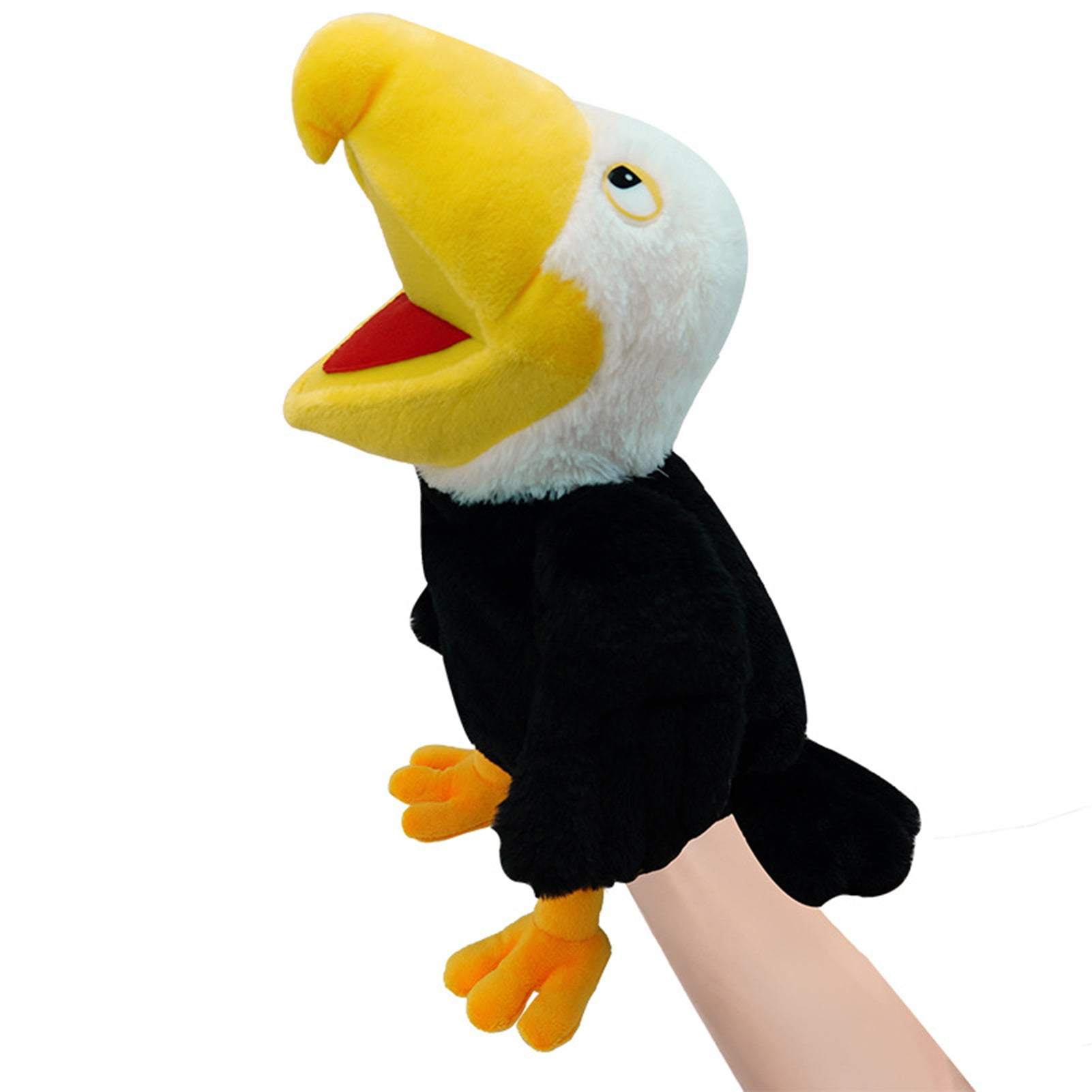BAELLERT Plush Parrot Hand Puppet with Moving Mouth Interactive Zoo ...