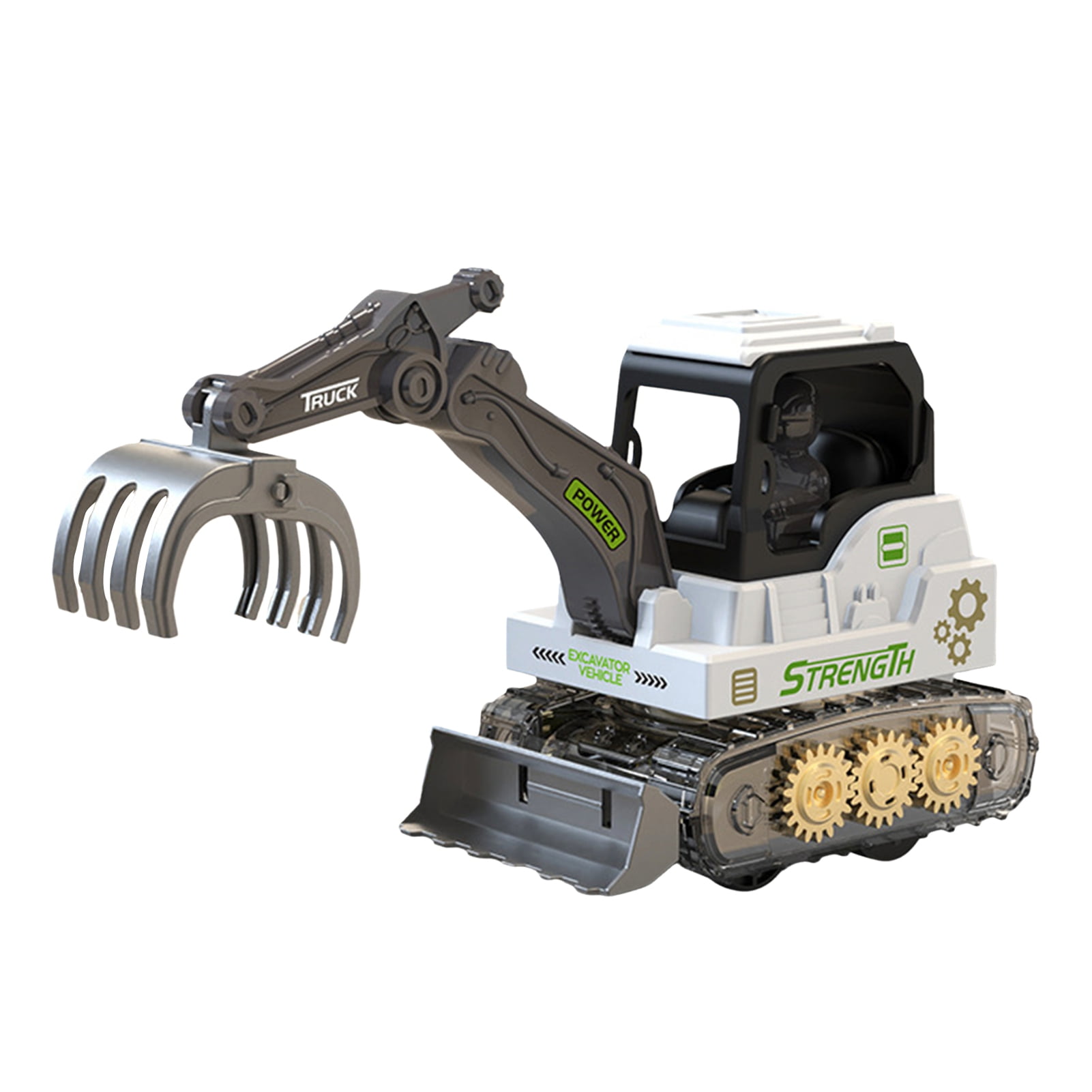 BAELLERT Press Gear Construction Vehicle Toy Realistic Kids Excavator ...