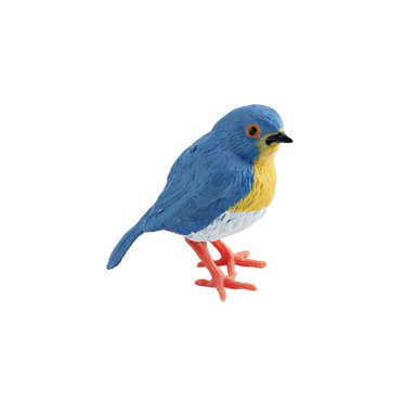 Eastern Bluebird Wood Figurine Miniature Garden Statue Bird Art Carved ...