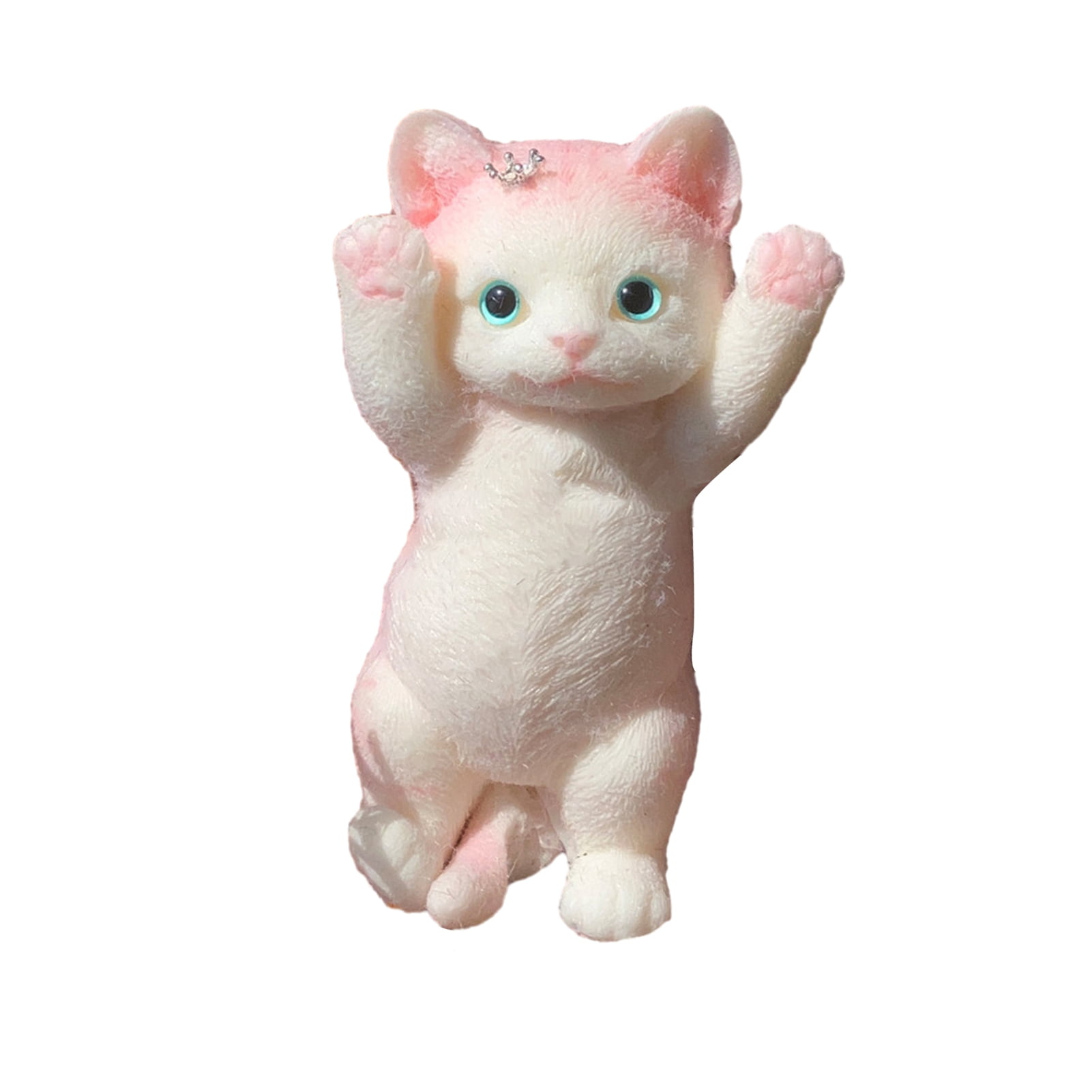 BAELLERT Realistic Cat Squeeze Toy Slow Rebound Soft TPR Stress Anxiety ...