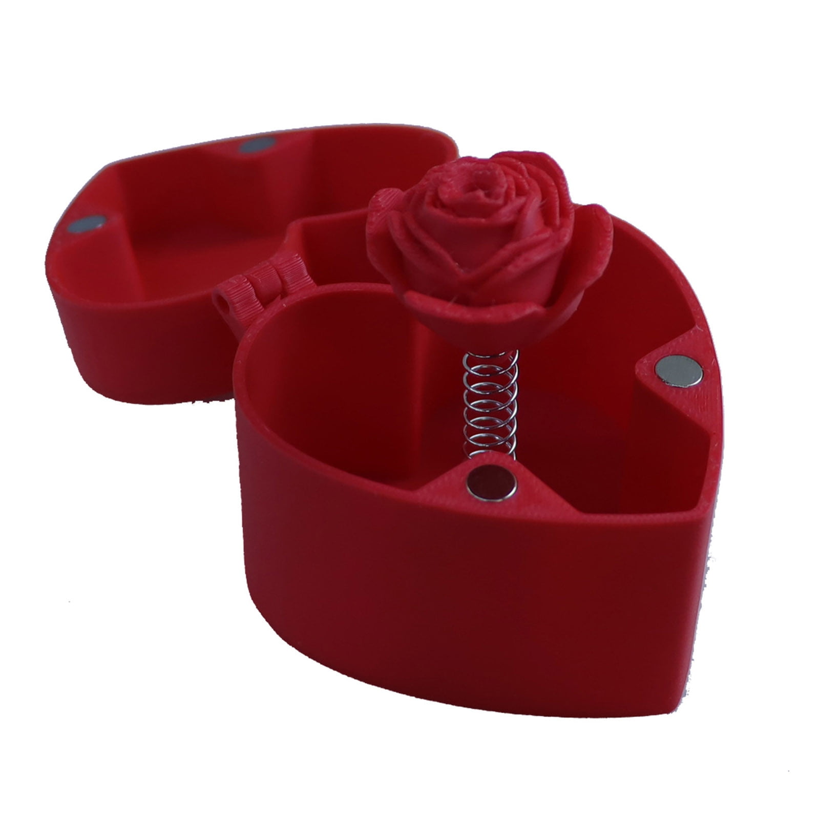 BAELLERT Red Roses And Red Love Heart Surprise Gift 3D Printed Roses ...