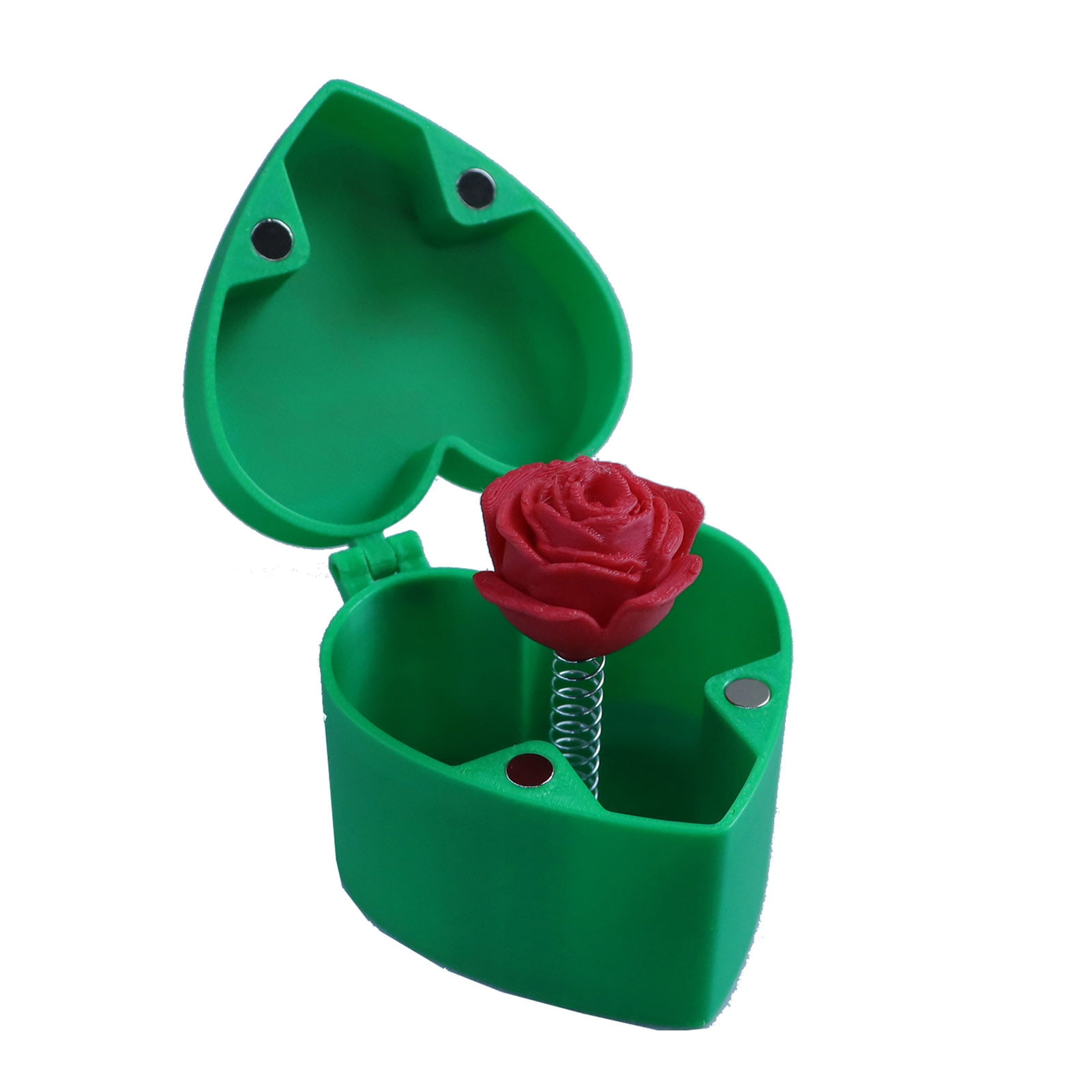 BAELLERT Red Roses And Red Love Heart Surprise Gift 3D Printed Roses ...