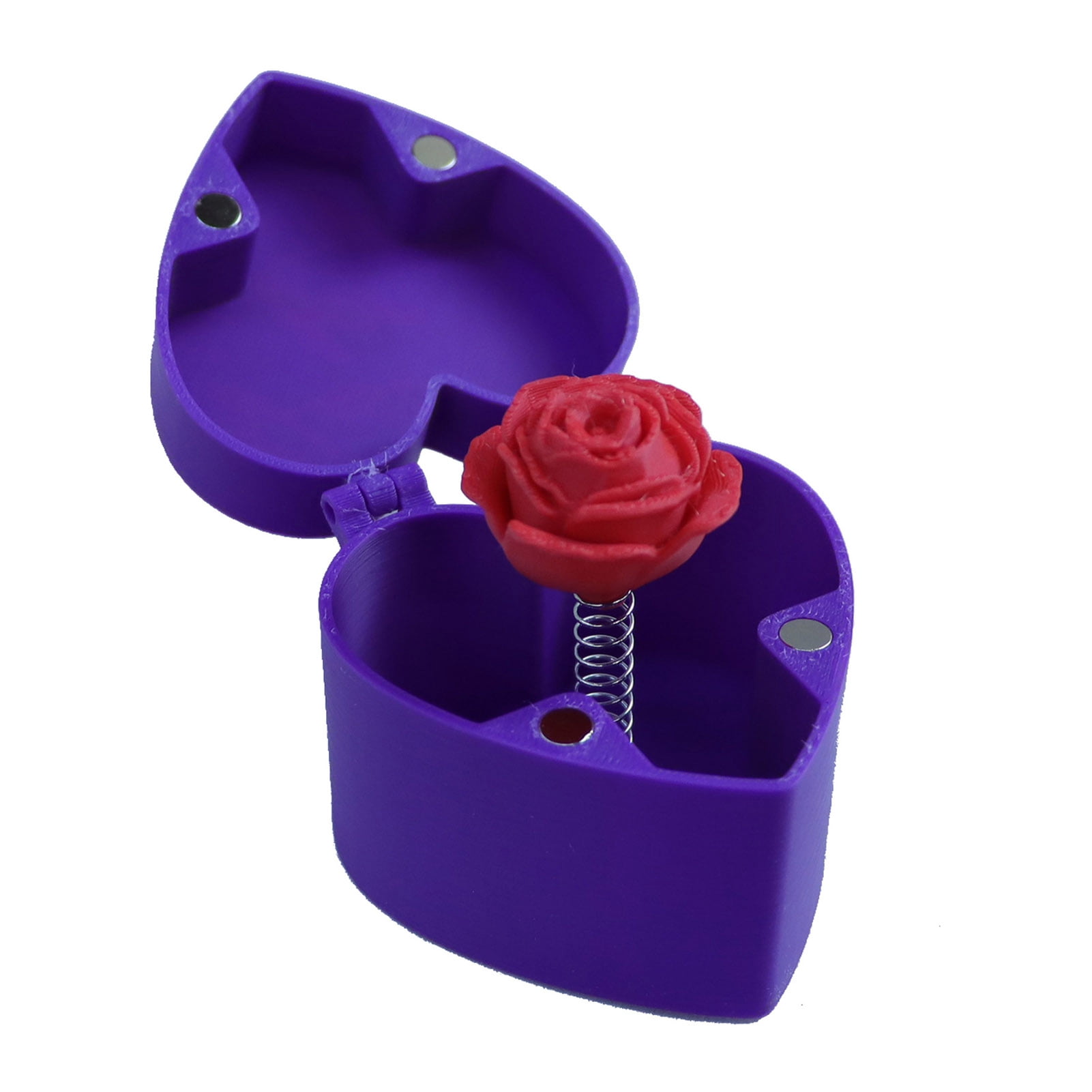 BAELLERT Red Roses And Red Love Heart Surprise Gift 3D Printed Roses ...