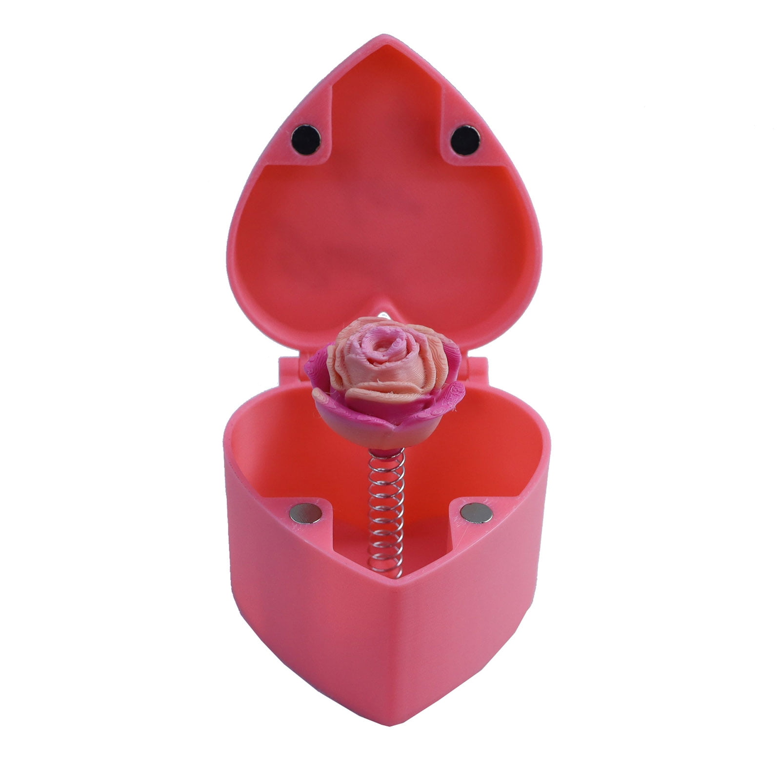 BAELLERT Red Roses And Red Love Heart Surprise Gift 3D Printed Roses ...