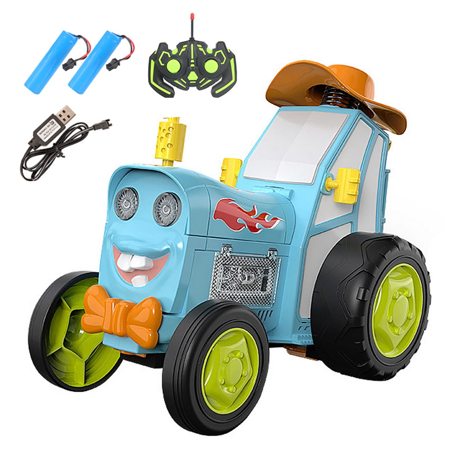 BAELLERT Remote Control Stunt Car Toy with Music LED Light 360 Degrees ...