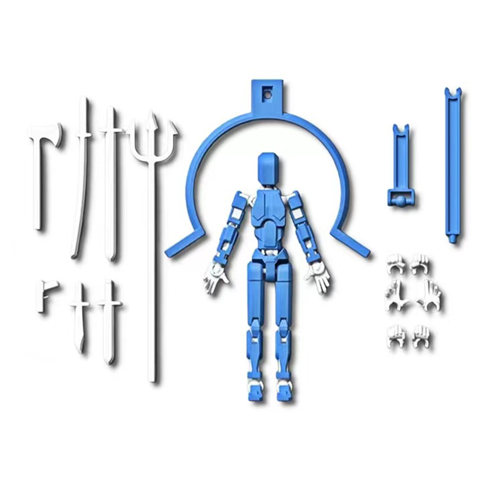BAELLERT Robot Action Figure with Accessories Magnetic Movable Joints ...