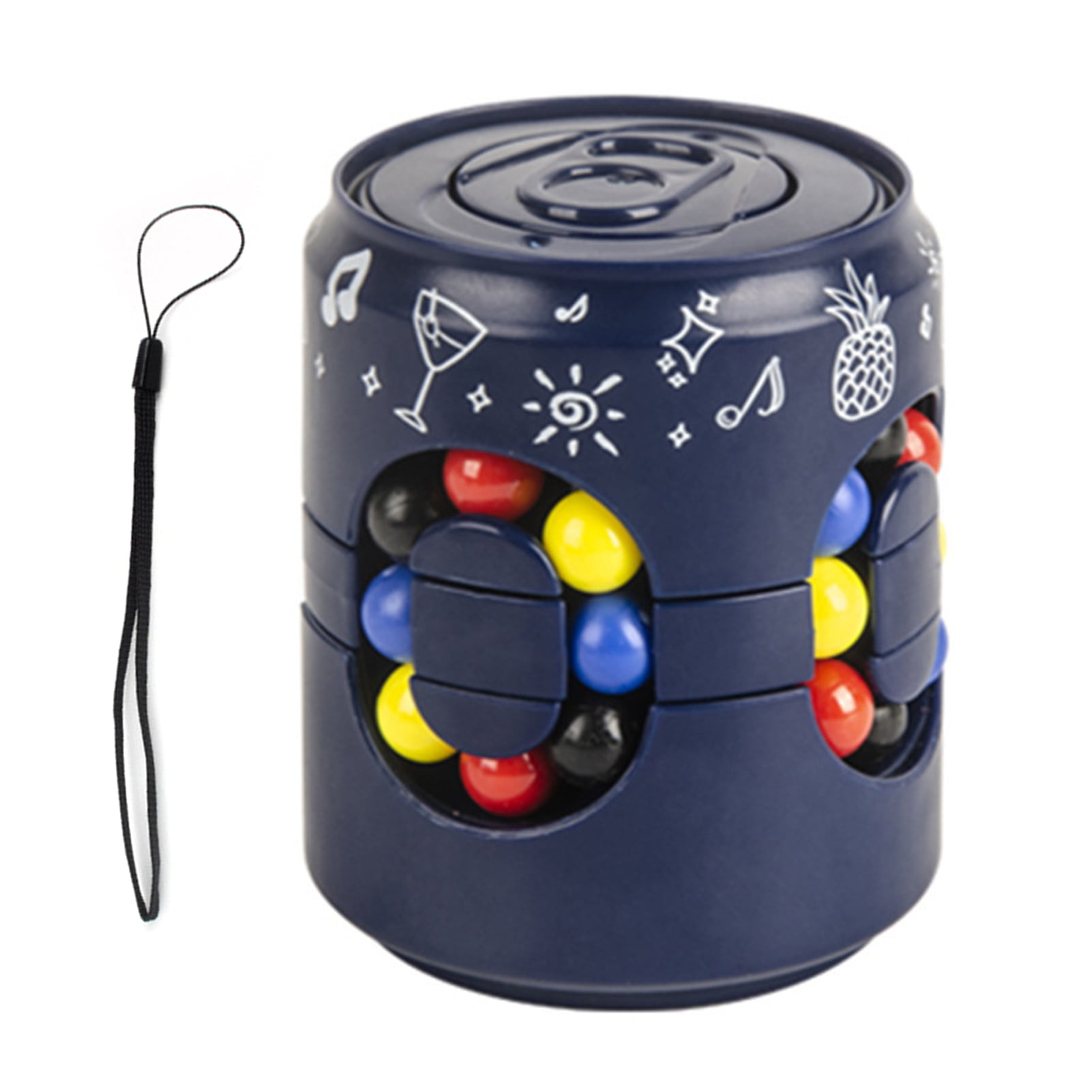 BAELLERT Rotatable Colorful Bean Can Toy Stress Anxiety Relief ...