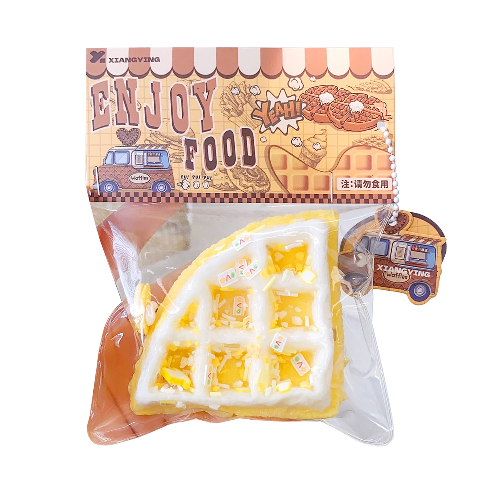 BAELLERT Simulated Food Pinch Toy Slow Rebound Waffle Doughnut Dessert ...