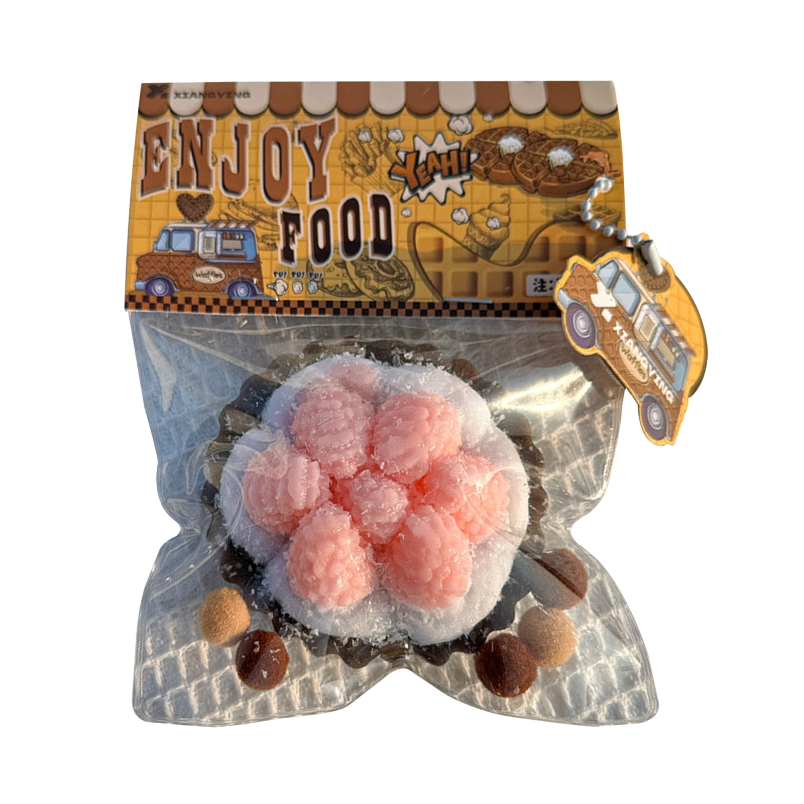 BAELLERT Simulated Food Pinch Toy Slow Rebound Waffle Doughnut Dessert ...