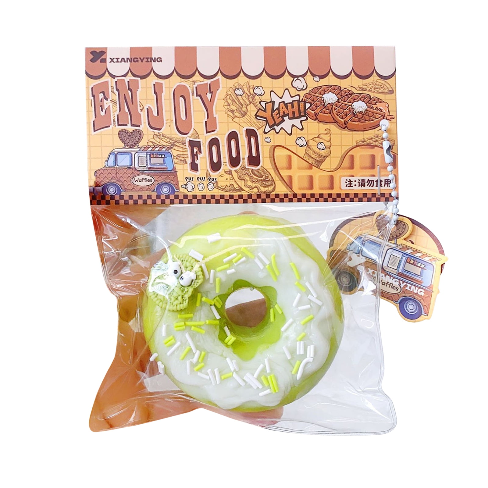 BAELLERT Simulated Food Pinch Toy Slow Rebound Waffle Doughnut Dessert ...