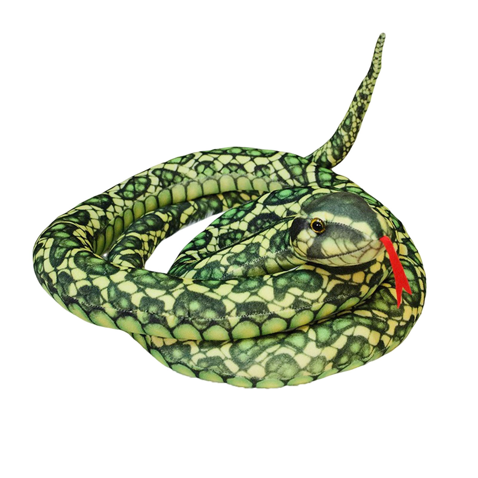 BAELLERT Snake Plush Toy Realistic Colorful Snake Plushie Educational ...