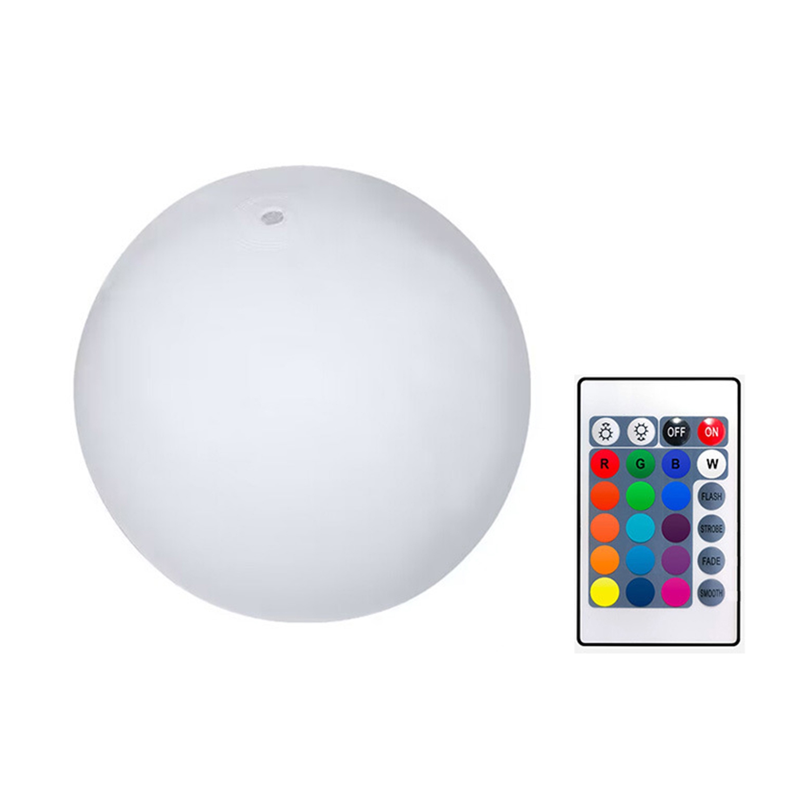 BAELLERT Solar Powered Inflatable Ball with Remote Control 16 Colors ...