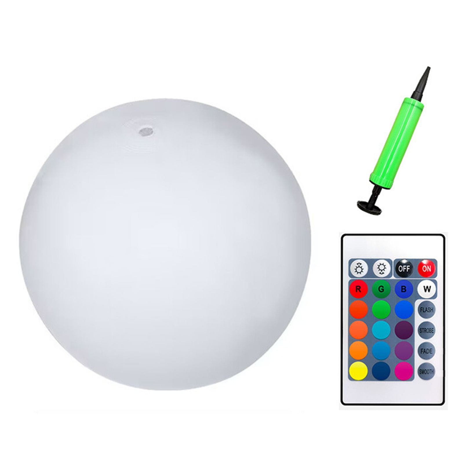 BAELLERT Solar Powered Inflatable Ball with Remote Control 16 Colors ...