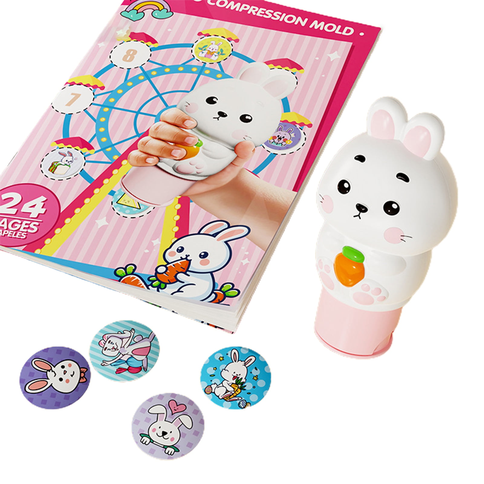 BAELLERT Sticker Stamper Set 100-Page Cute Pattern Stickers Arts And ...