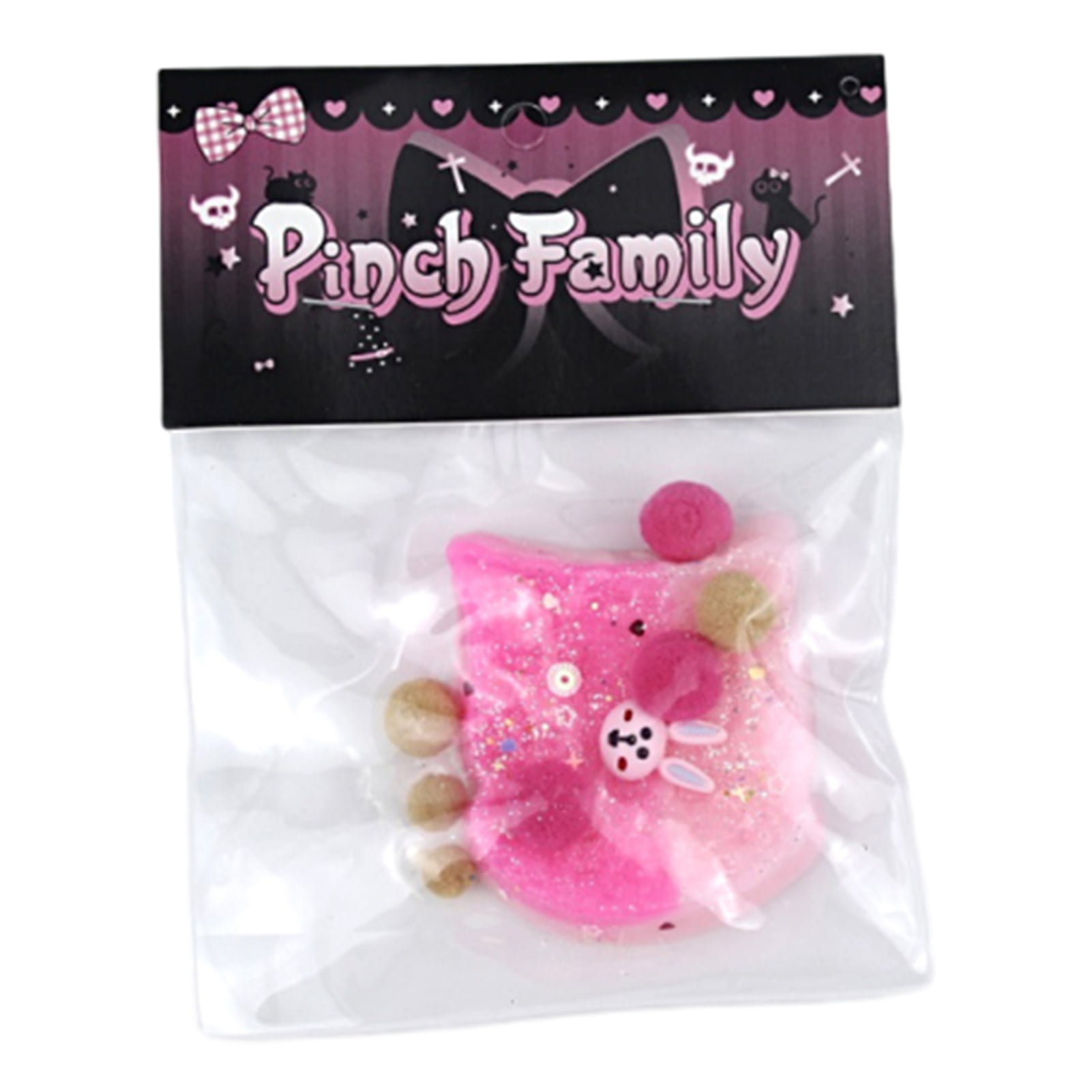 BAELLERT Toast Squeeze Toy Glitter Powder Ball Decoration Slow Rebound ...