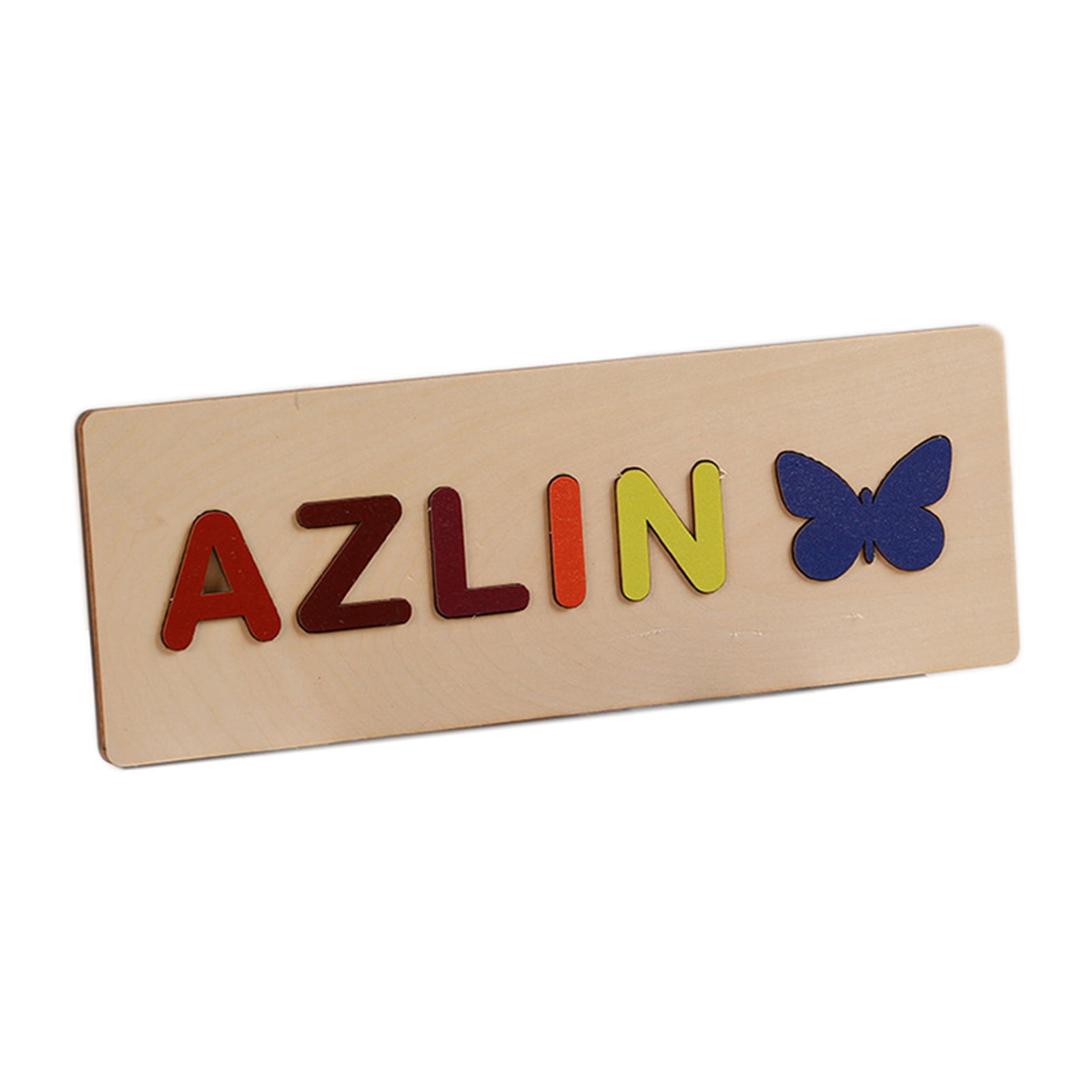 BAELLERT Toddlers Wooden Alphabet Puzzle Board Color Shape Number ...