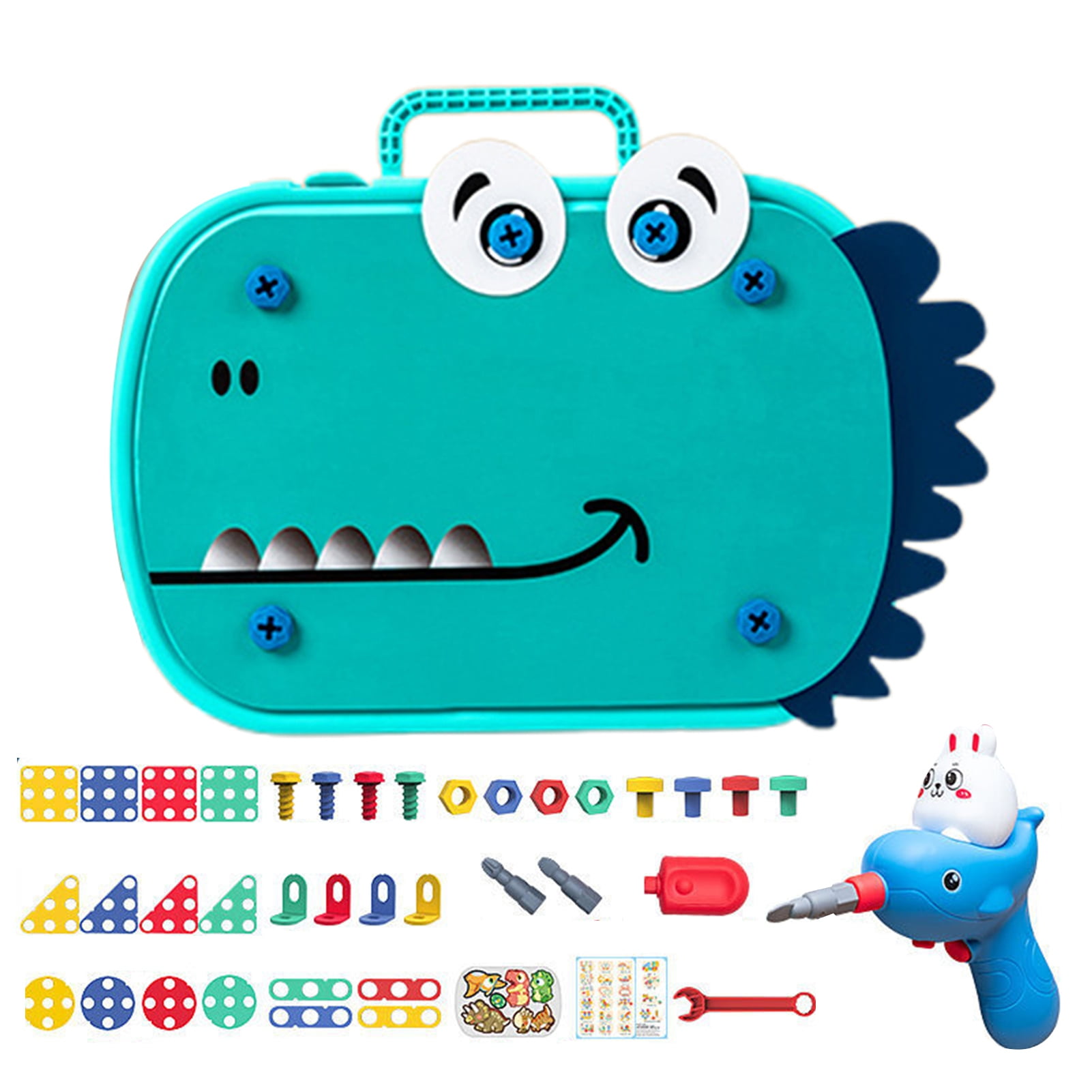 BAELLERT Tool Box with Drill Bits for Kids 3-10 205-Piece STEM Toy Set ...