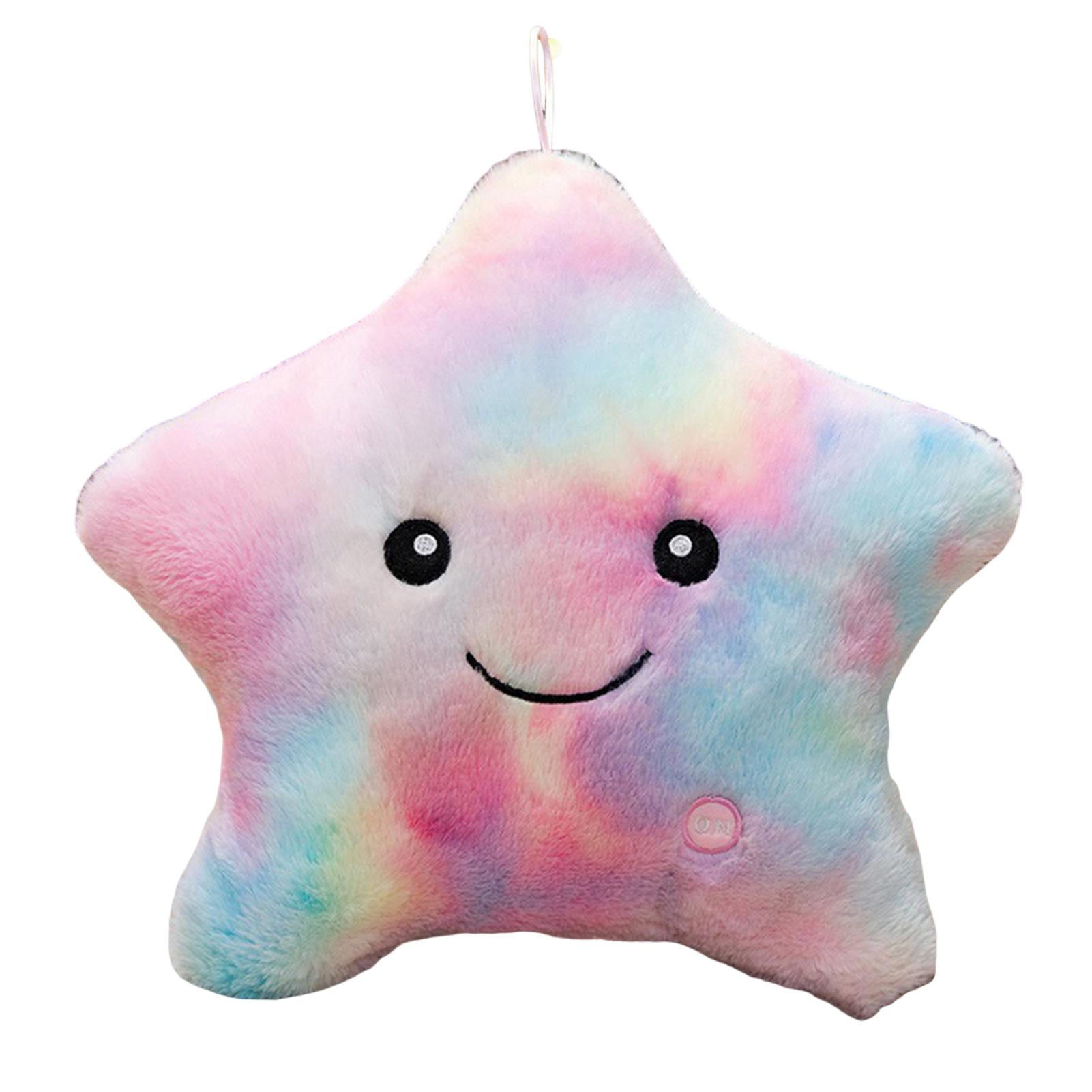 BAELLERT Twinkle Star Pillow Stuffed Star LED Light Up Cushion Glowing ...