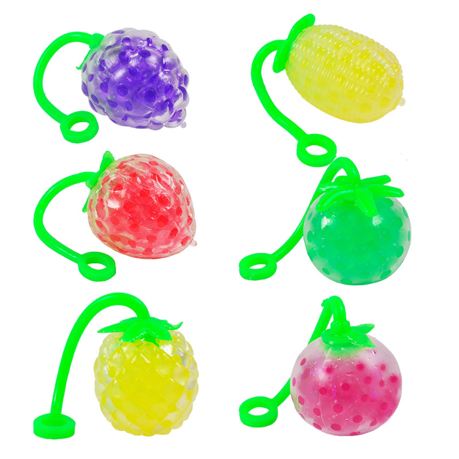 BAELLERT Vegetable Fruit Squishes Toy Slow Rebound TPR Stress Relief ...