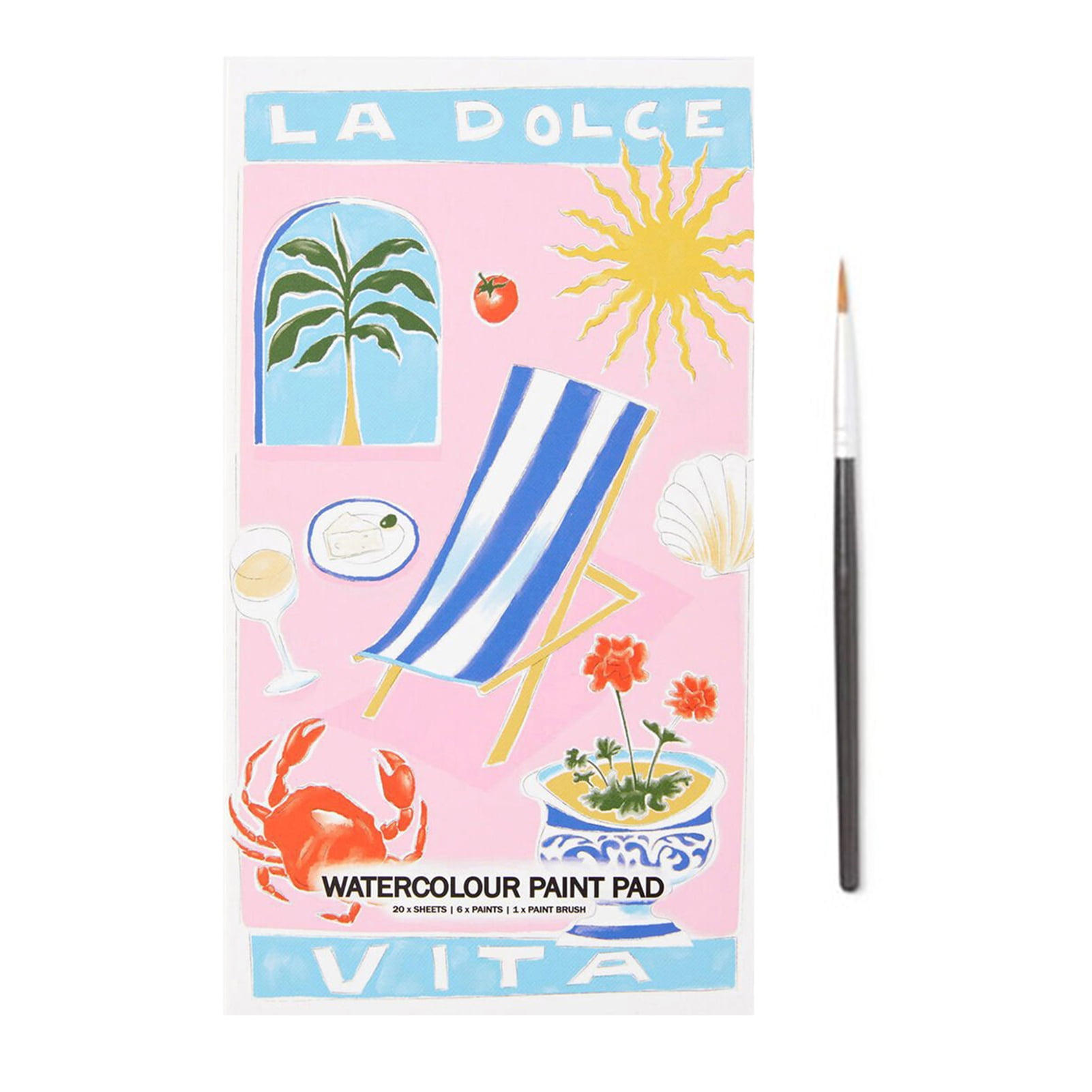 BAELLERT Watercolour Paint Pad 7.48x3.94in Minis Paint Pad with 1 ...