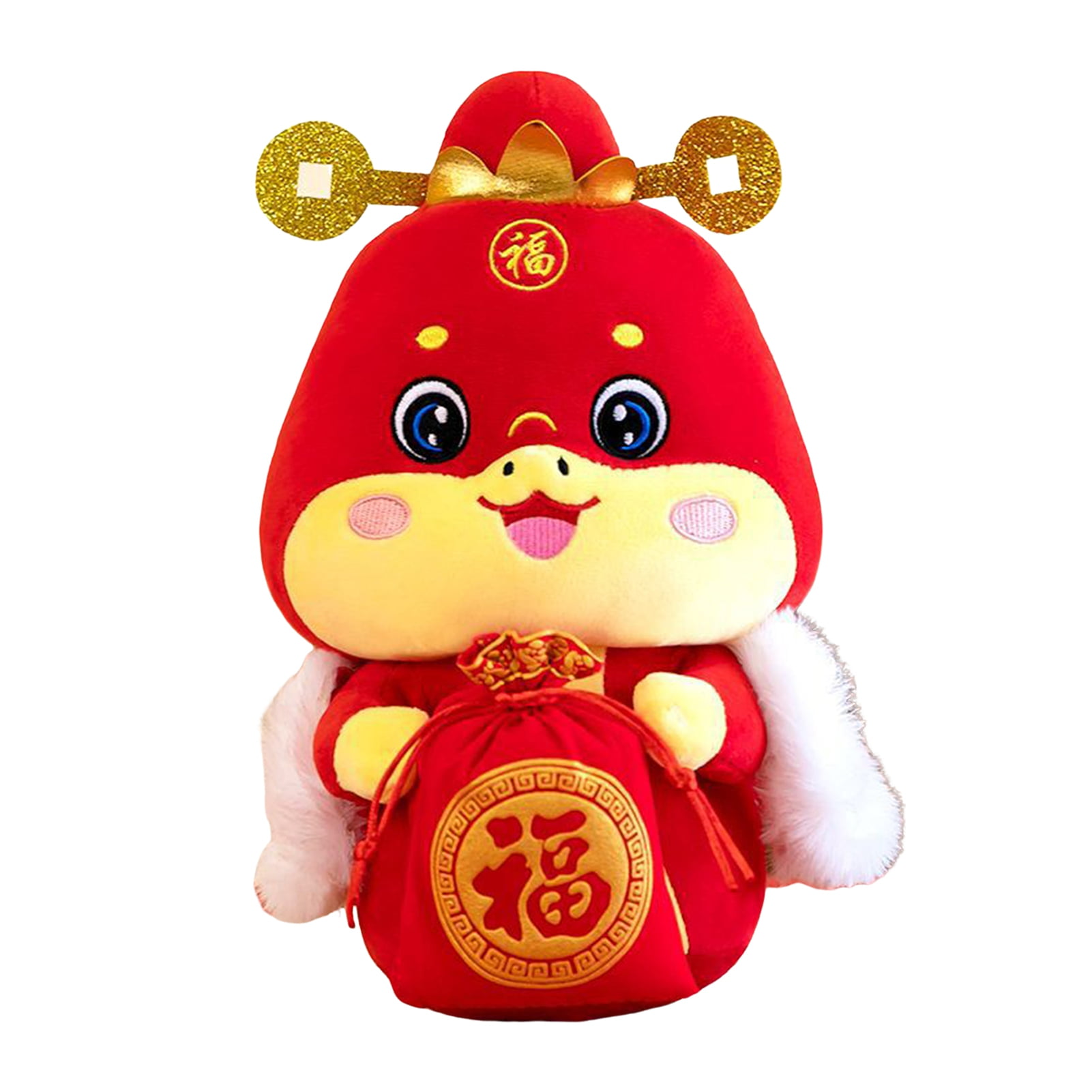 BAELLERT Year of The Snake Plush Doll Traditional Chinese Design Cute ...