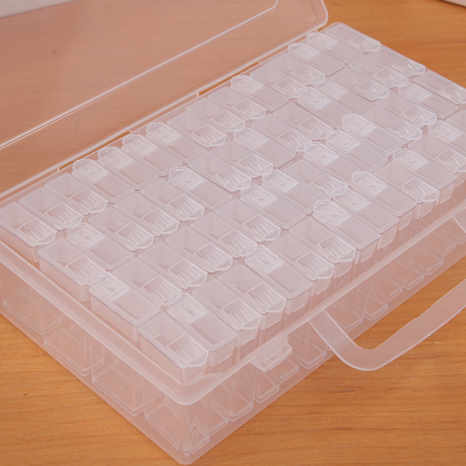 BAETEUY 24/42/64/84/100 Grids Clear Diamond Painting Dispenser Bottle ...