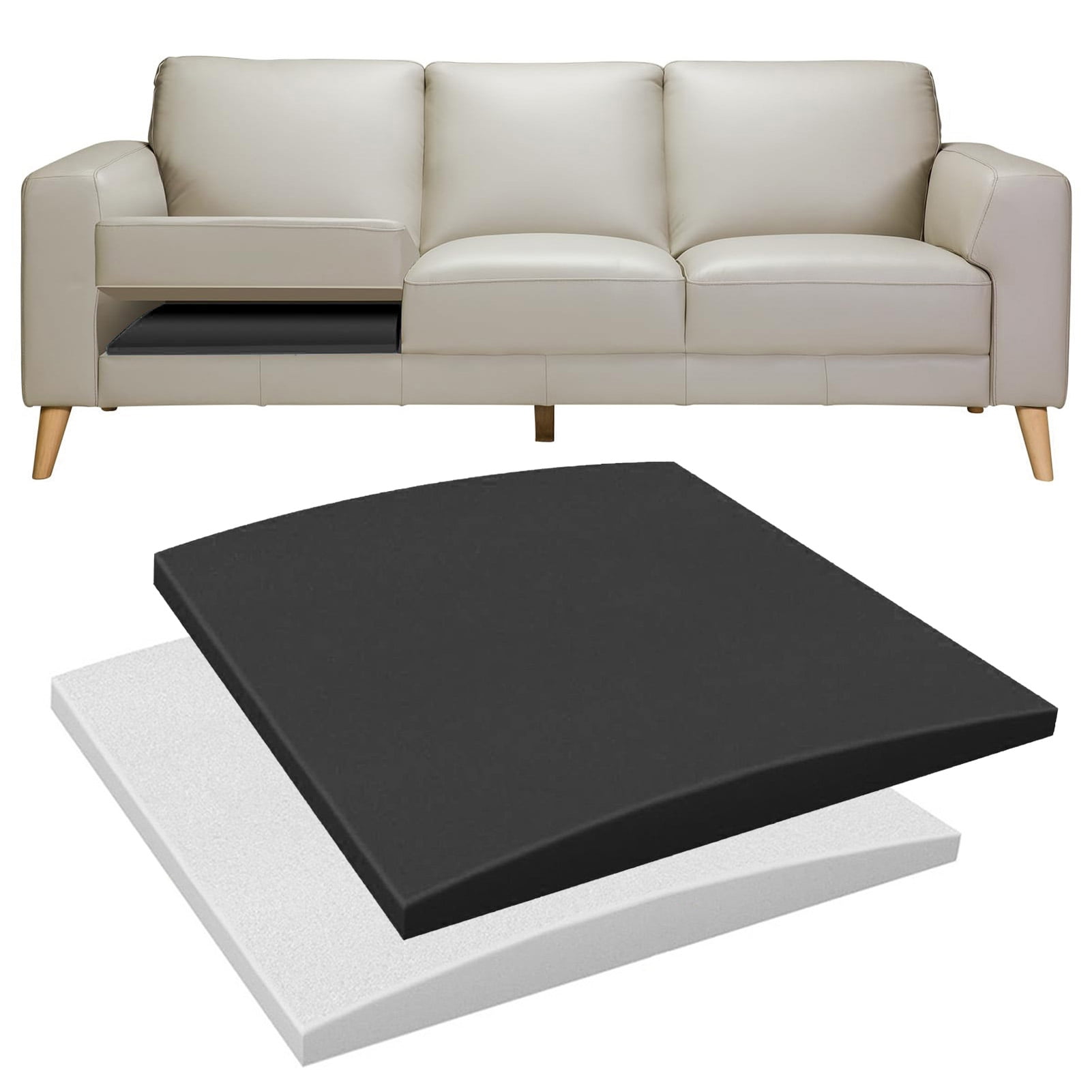 BAETEUY 3 Pcs Couch Supports for Sagging - High Density Repair Couch ...