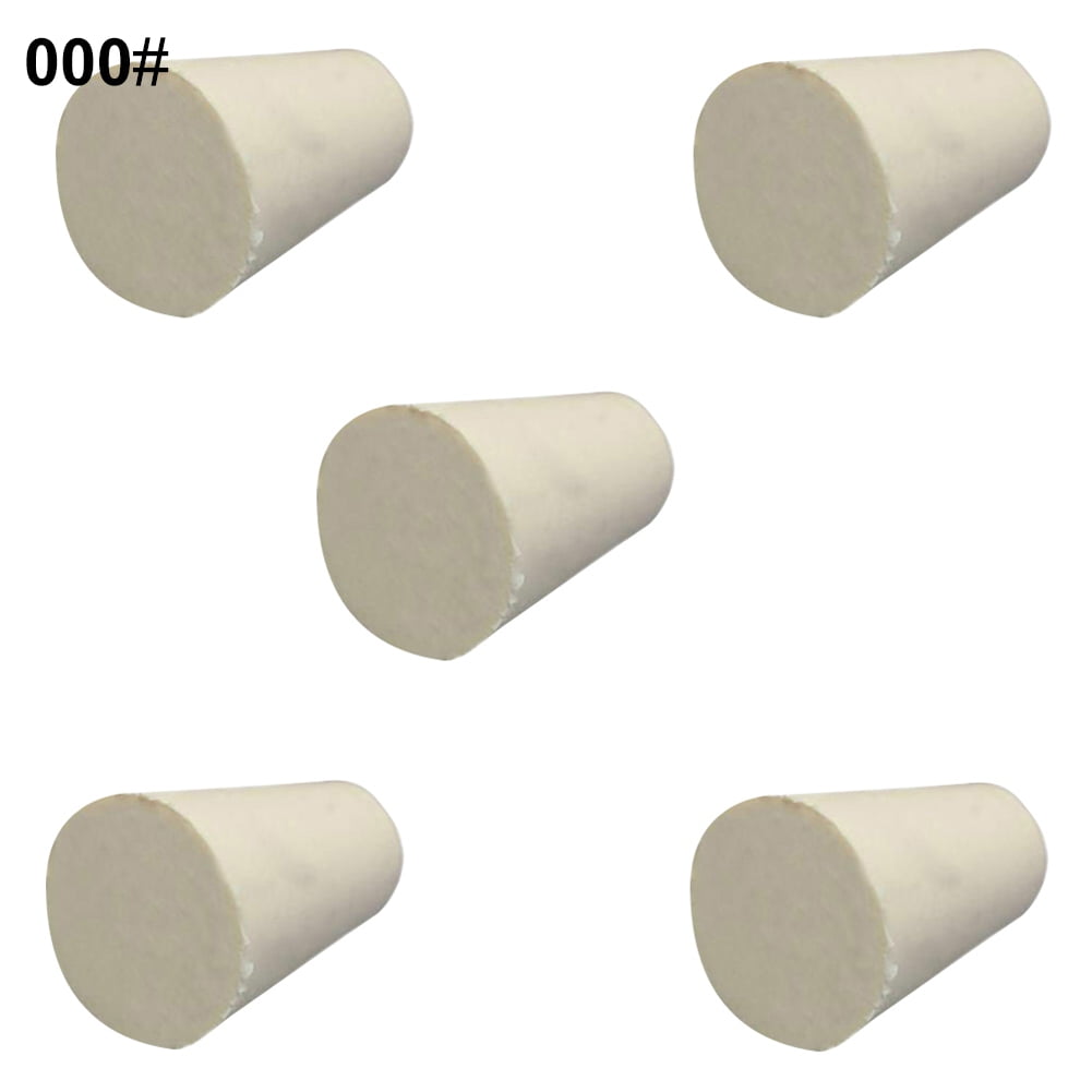 BAETEUY 5Pcs Solid Rubber Stoppers Plug Bungs Laboratory Bottle Tube ...