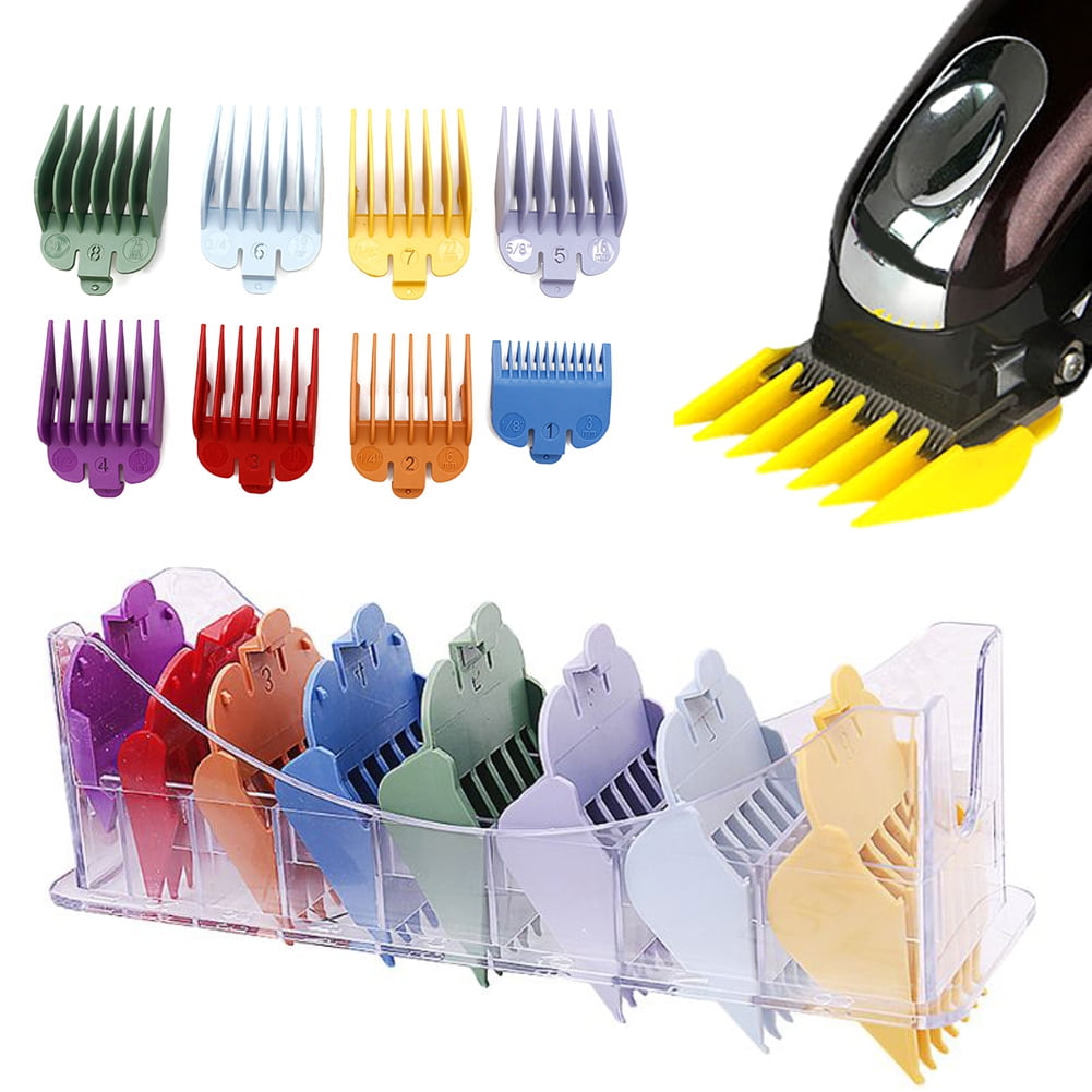 BAETEUY 8Pcs 3-25mm Hair Clipper Limit Combs Size Guide Attachments ...