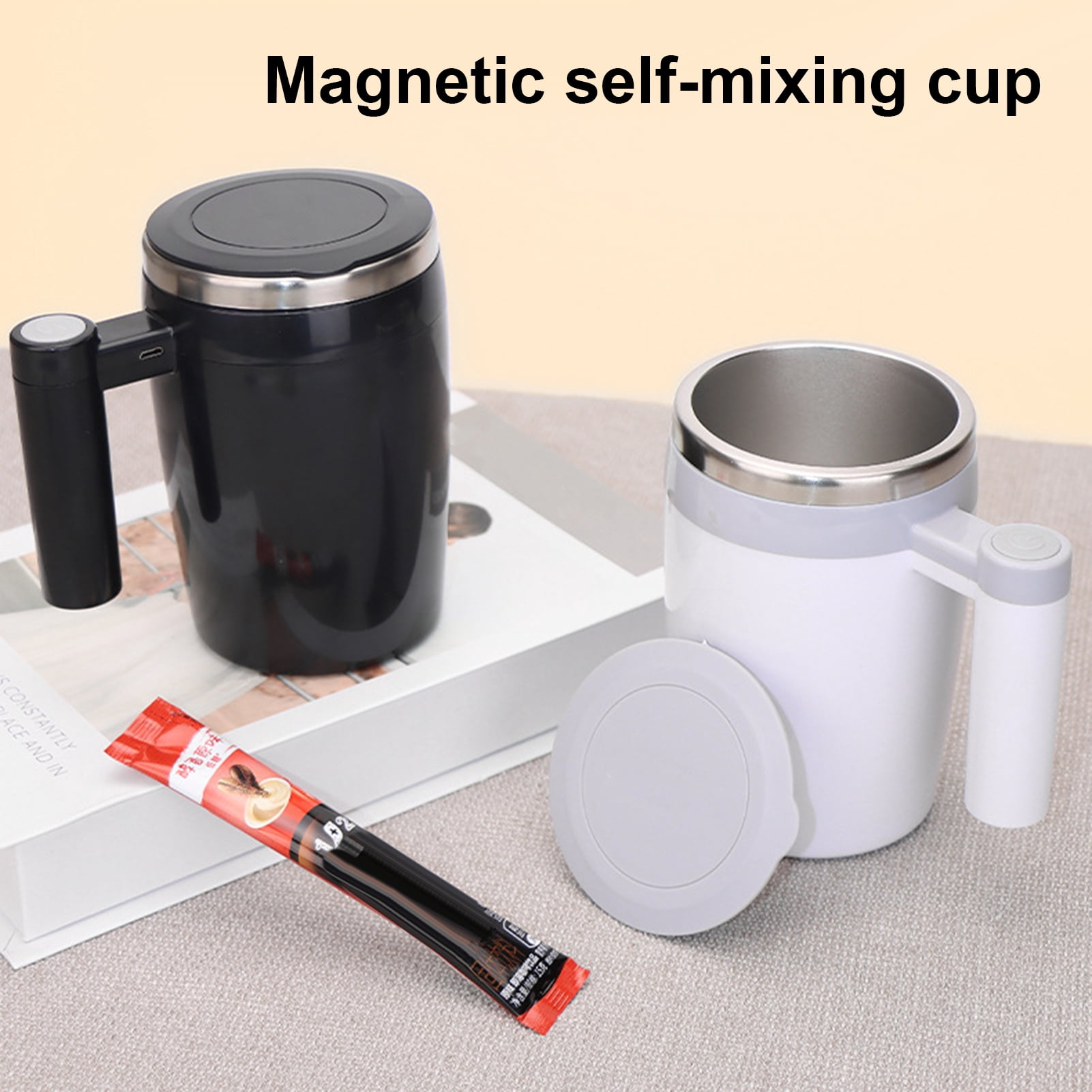 BAETEUY Automatic Magnetic Stirring Coffee Mug, Self Stirring, Water ...