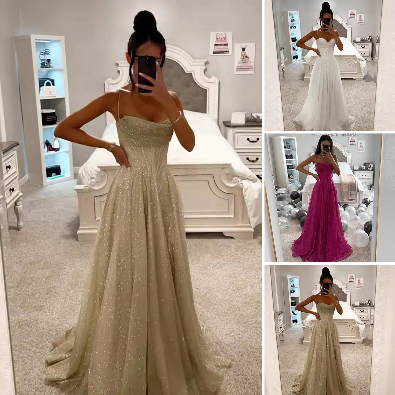 BAETEUY Bridal Wedding Dress, Prom, Party, Evening, Dress, Backless ...