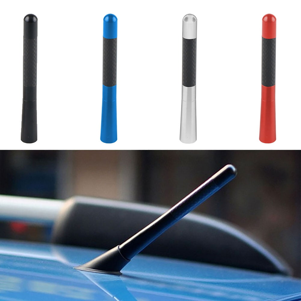 BAETEUY Carbon Fiber Car Roof Short Antenna FM Radio Aerial - Walmart.com